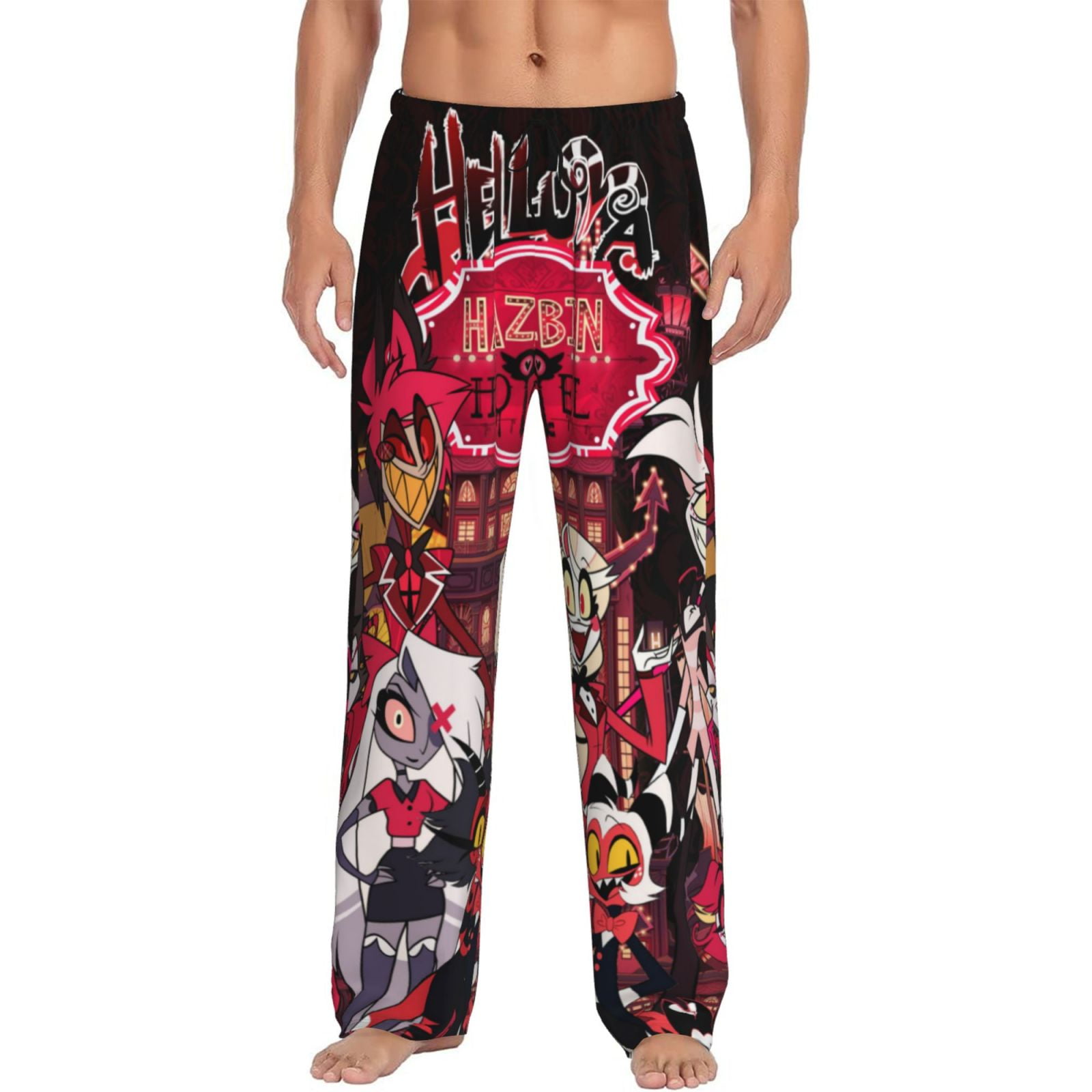 Men's Hazbin Hotel Helluva Boss Pajama Pants Lounge Sleepwear PJ ...