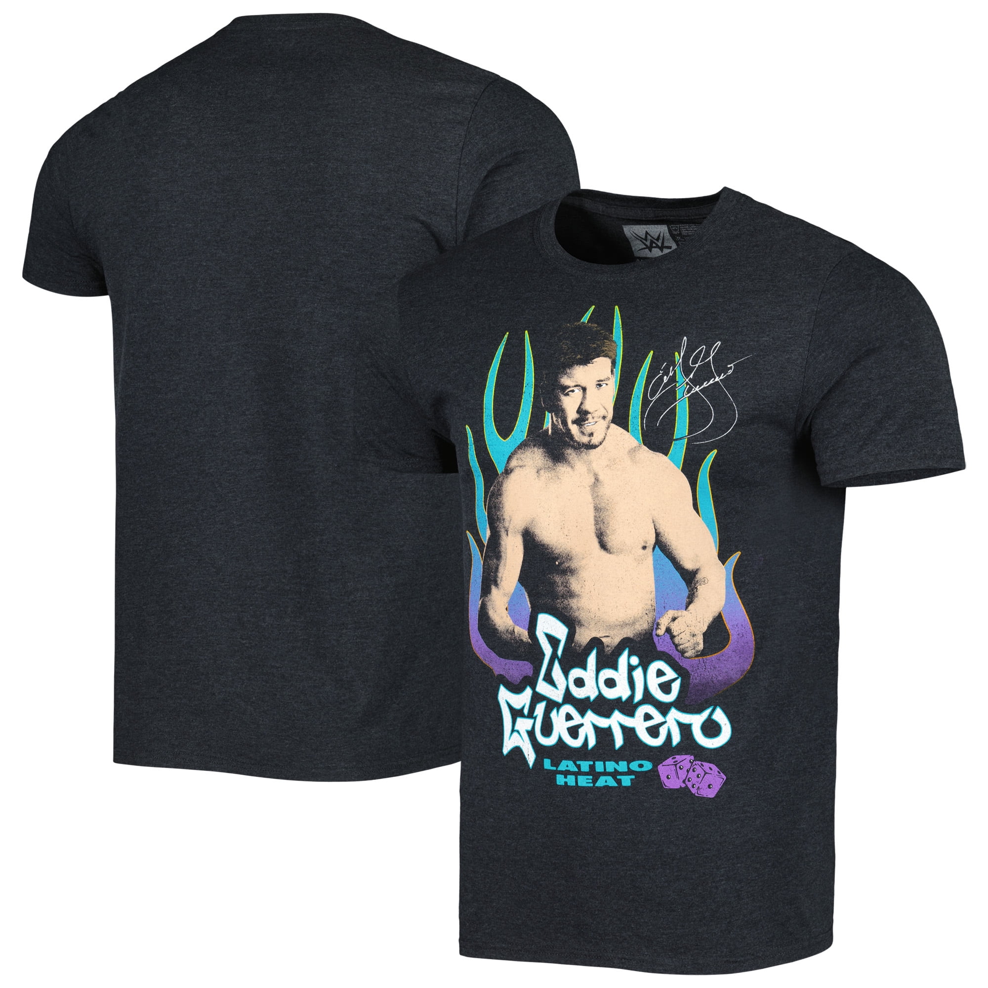 Men's Heather Black Eddie Guerrero Legends Graphic T-Shirt - Walmart.com