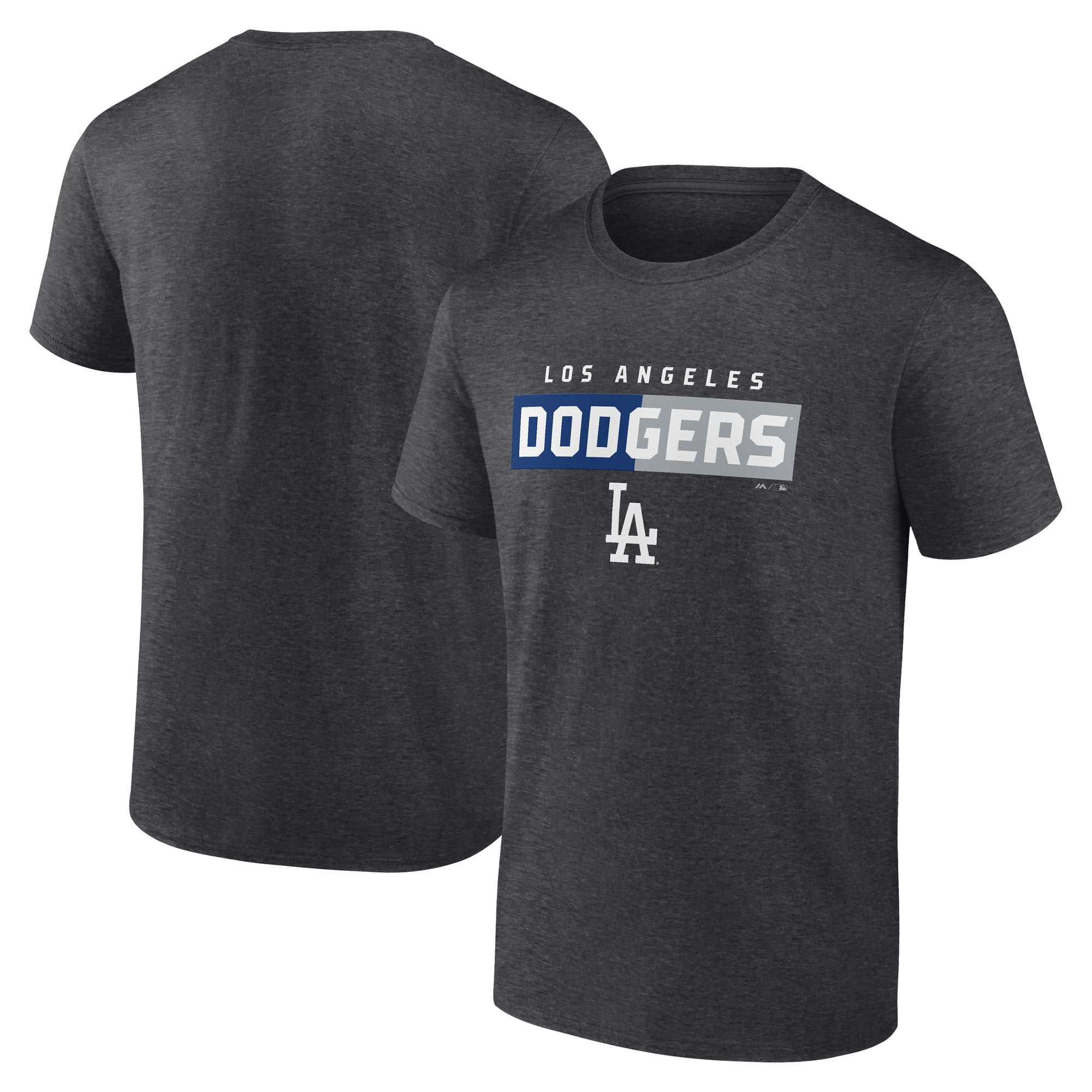 Los Angeles Dodgers Men's Heather Charcoal Outpace Cotton T-Shirt, Up to Size 3XL - Walmart.com