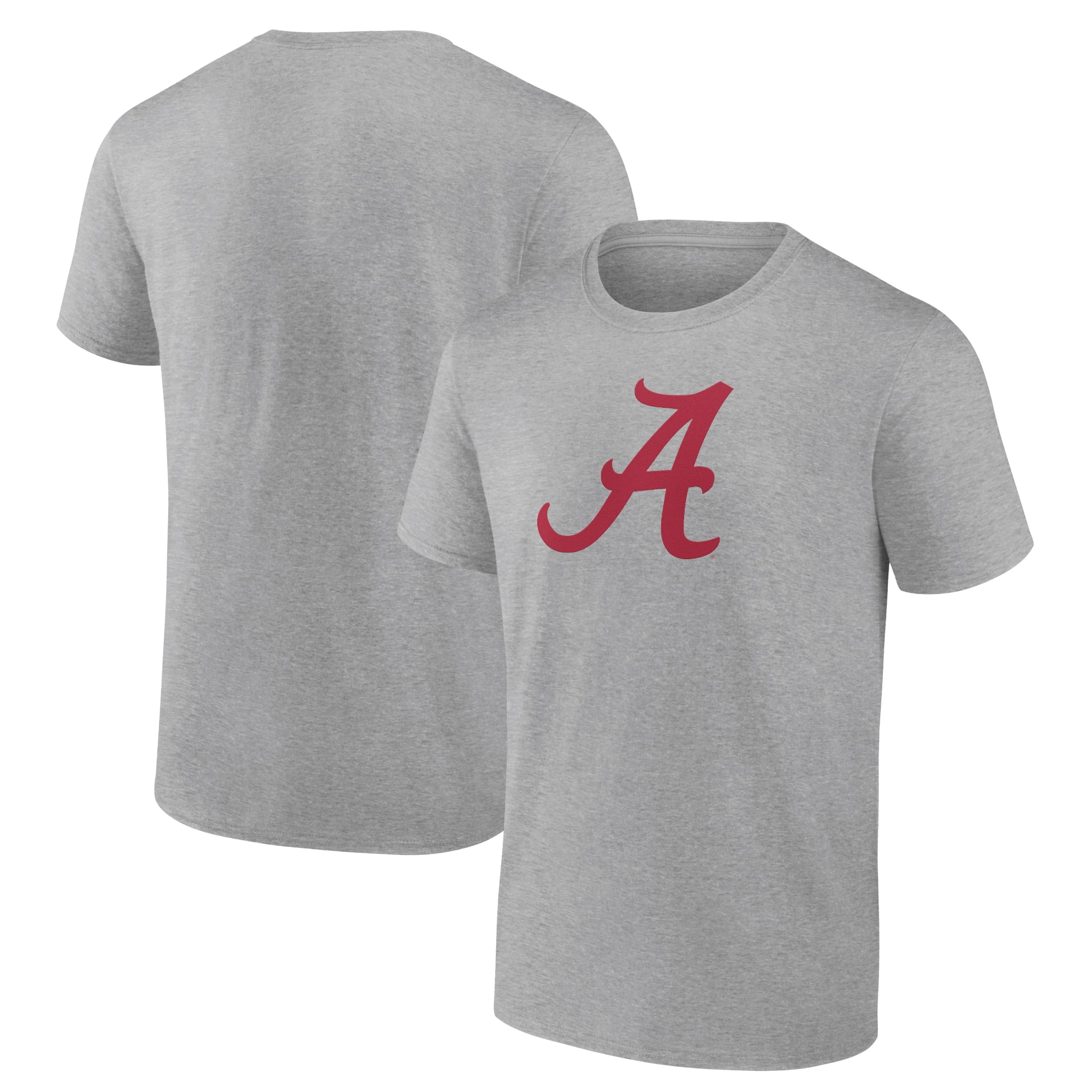 Men's Heather Gray Alabama Crimson Tide Primary Logo T-Shirt - Walmart.com