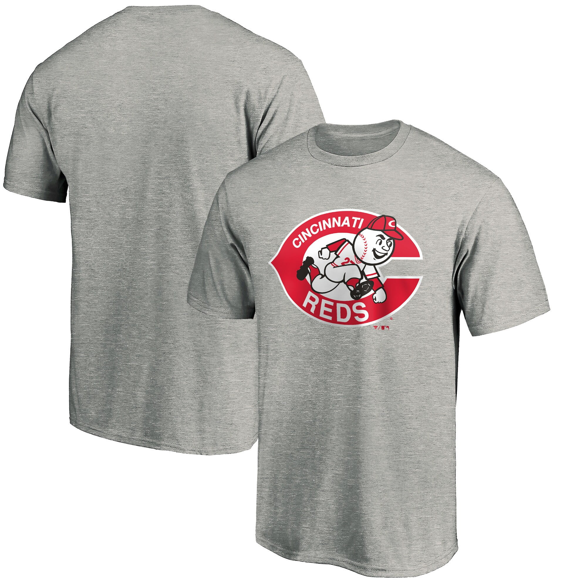 Men's Heather Gray Cincinnati Reds Cooperstown Collection Forbes T ...