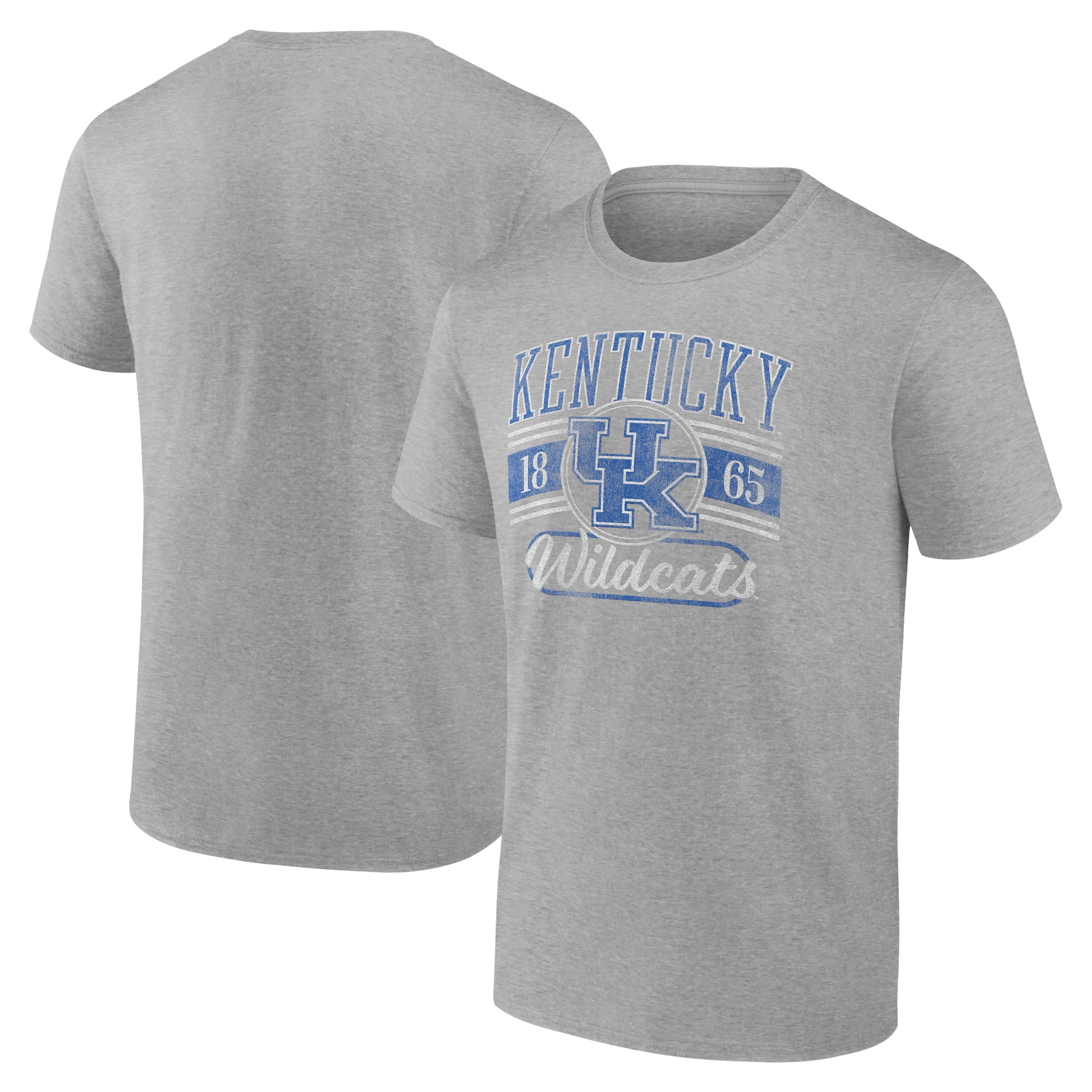 Men's Heather Gray Kentucky Wildcats Oversized Icon T-Shirt - Walmart.com