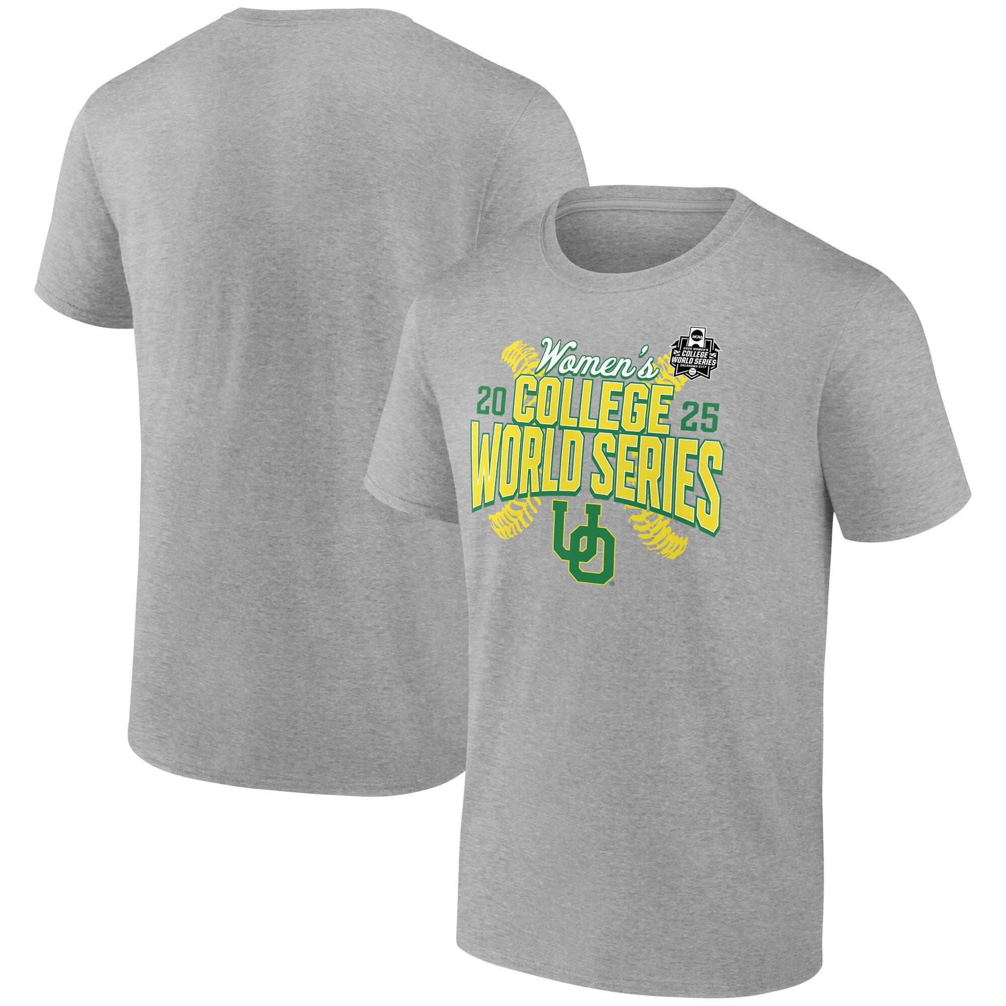 Men's Heather Gray Oregon Ducks 2025 NCAA Softball Women's College ...