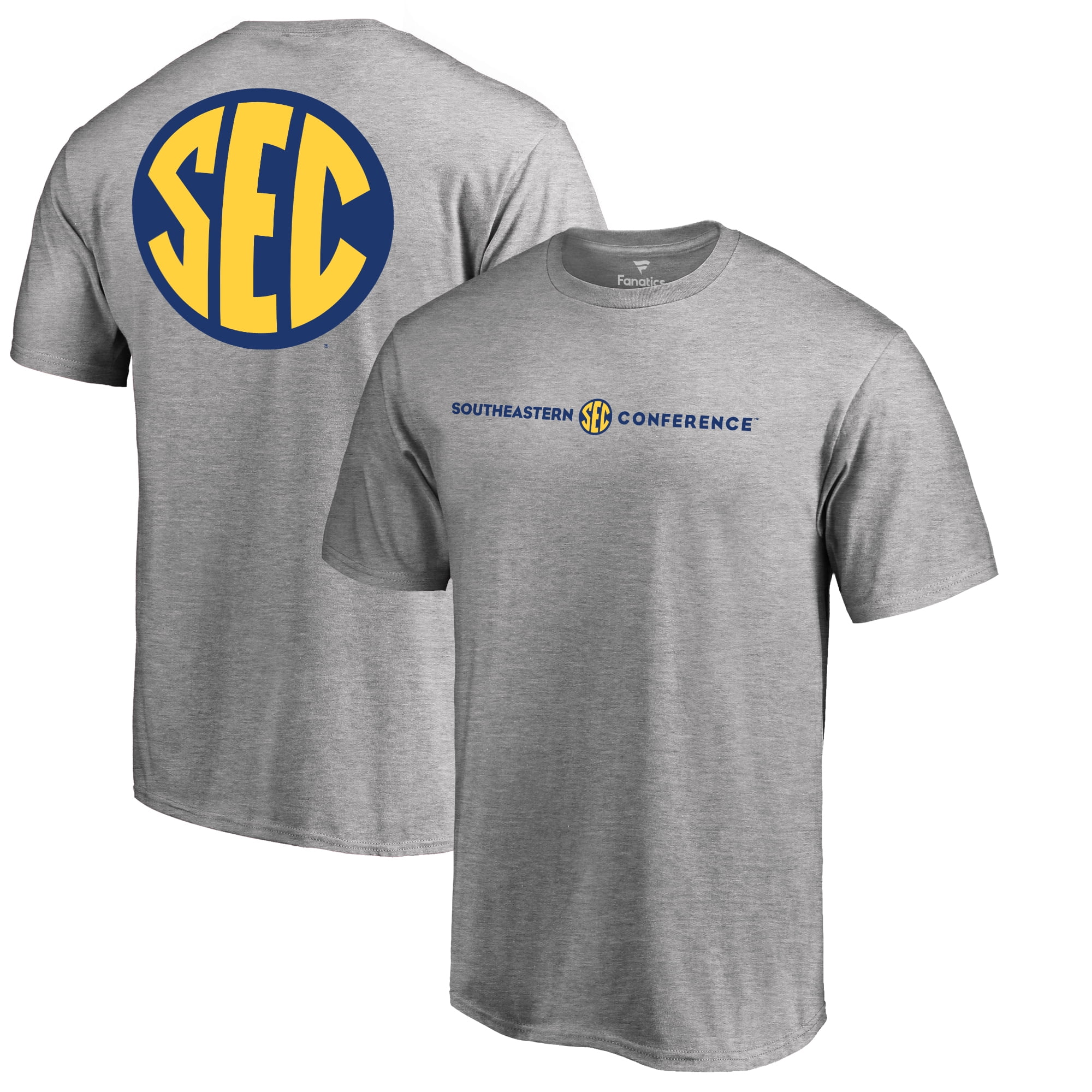 Men's Heather Gray SEC Gear Conference T-Shirt - Walmart.com