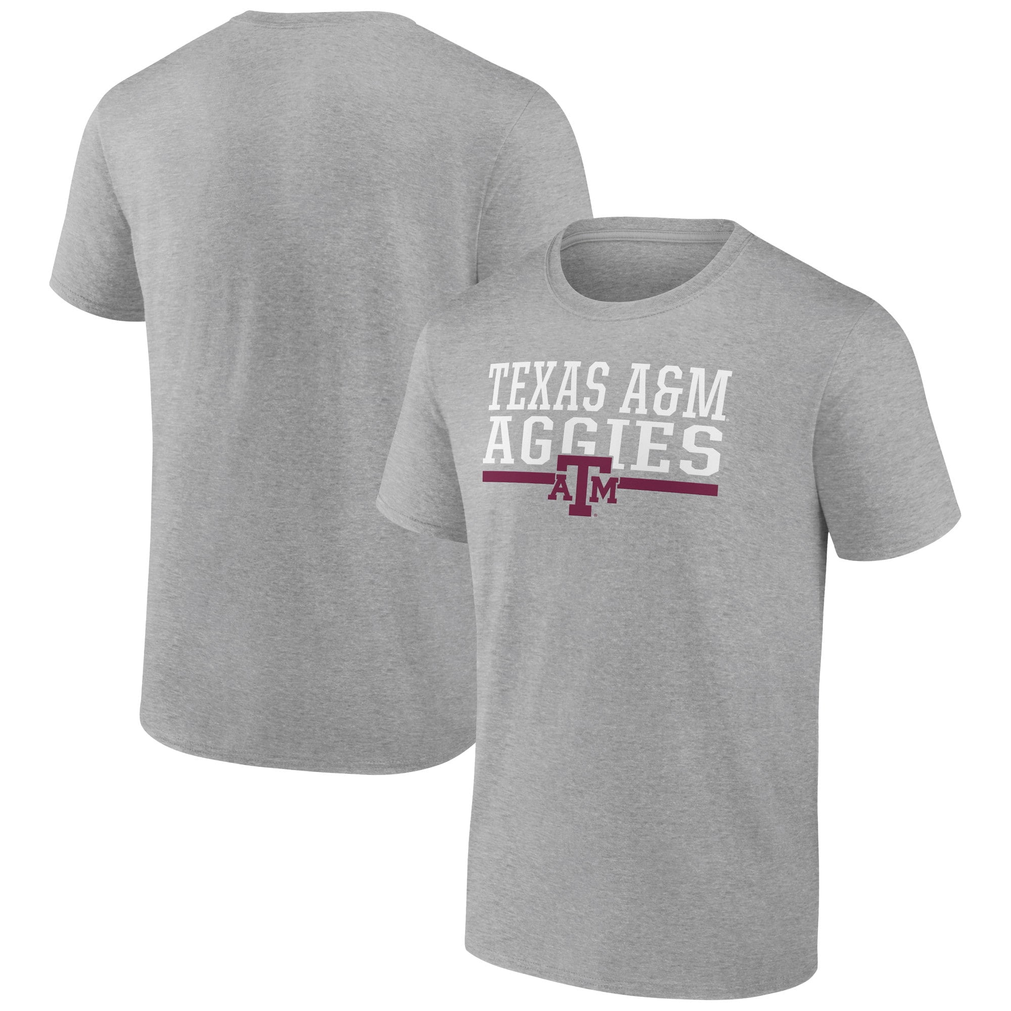 Men's Heather Gray Texas A&M Aggies Collegiate Stack T-Shirt - Walmart.com