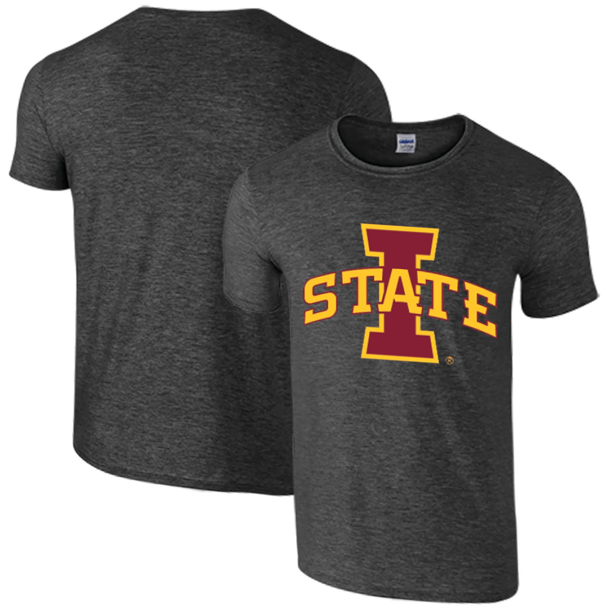 Men's Heathered Charcoal Iowa State Cyclones T-Shirt - Walmart.com