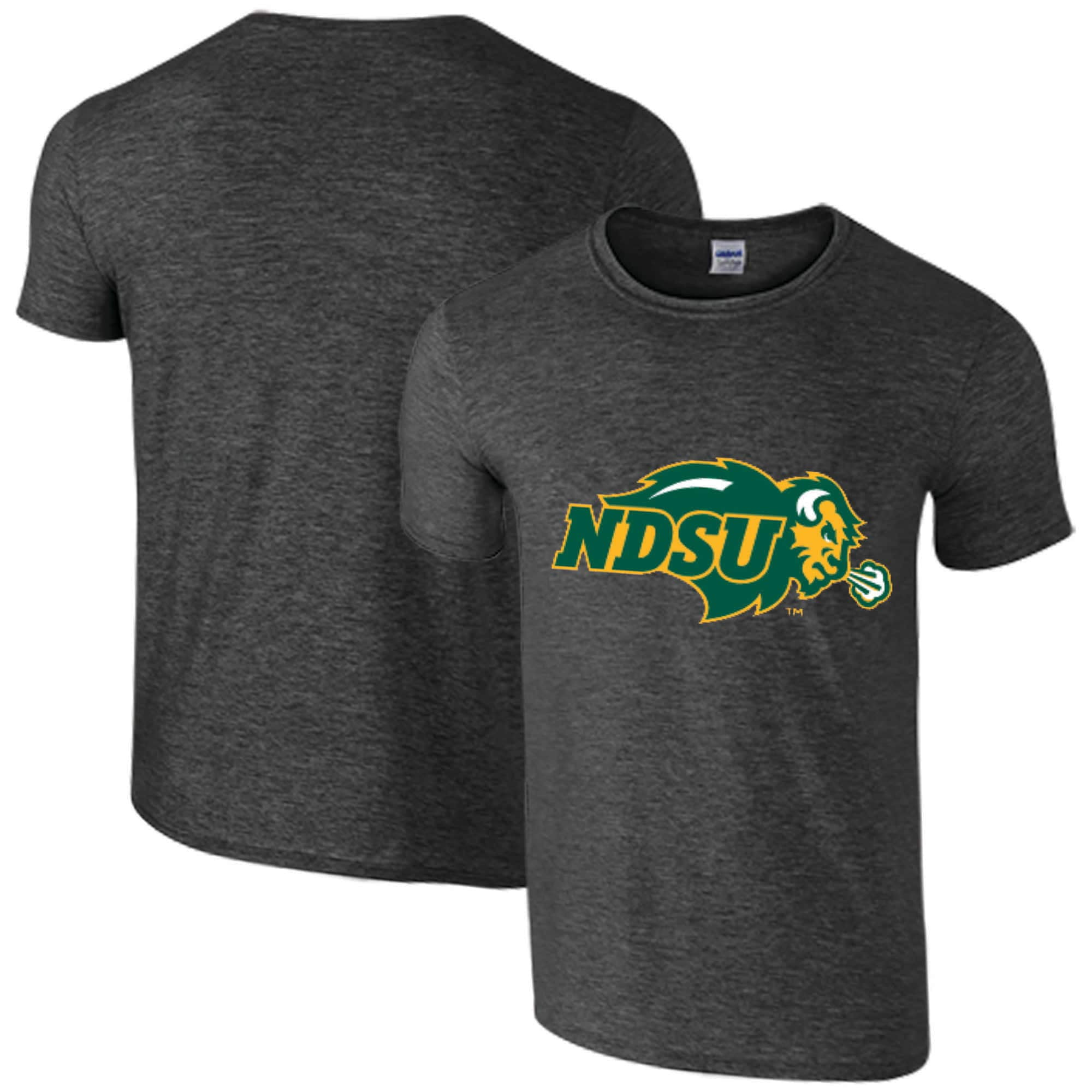 Men's Heathered Charcoal NDSU Bison T-Shirt - Walmart.com