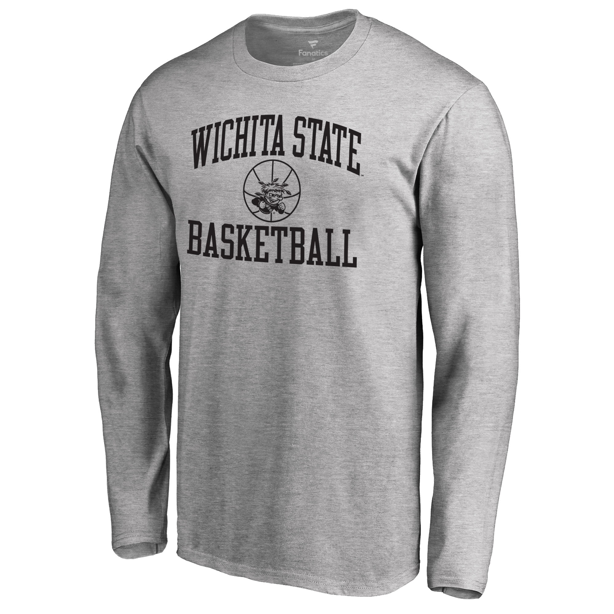 Men's Heathered Gray Wichita State Shockers In Bounds Long Sleeve T ...