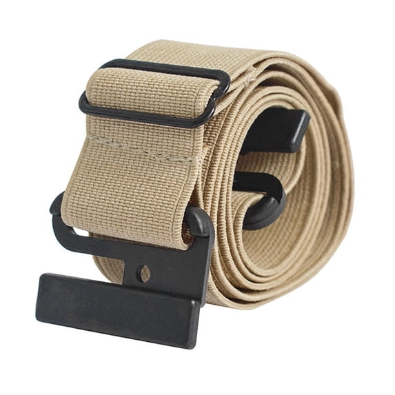 Men's Heavy Duty Canvas Belt, Non-Slip Flat Buckle Adjustable Waist ...