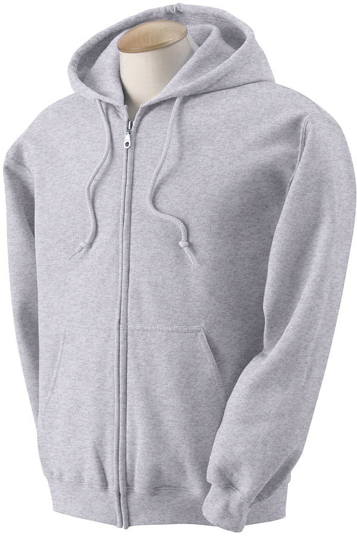 Men's Heavyweight Full Zip up Hoodie | Fleece Jacket | Warm Zipper ...