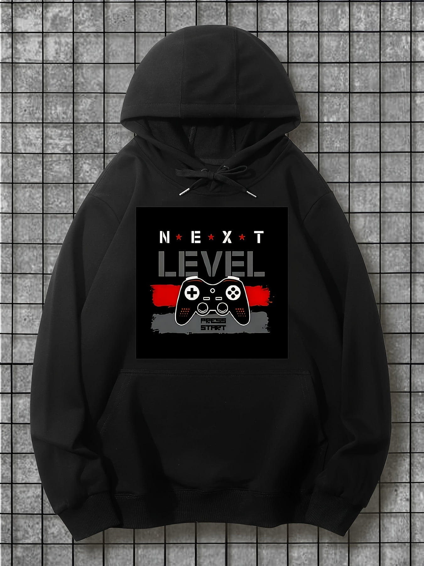 Men's Heavyweight Gamer Hoodie - Next Level Gaming Controller Graphic ...