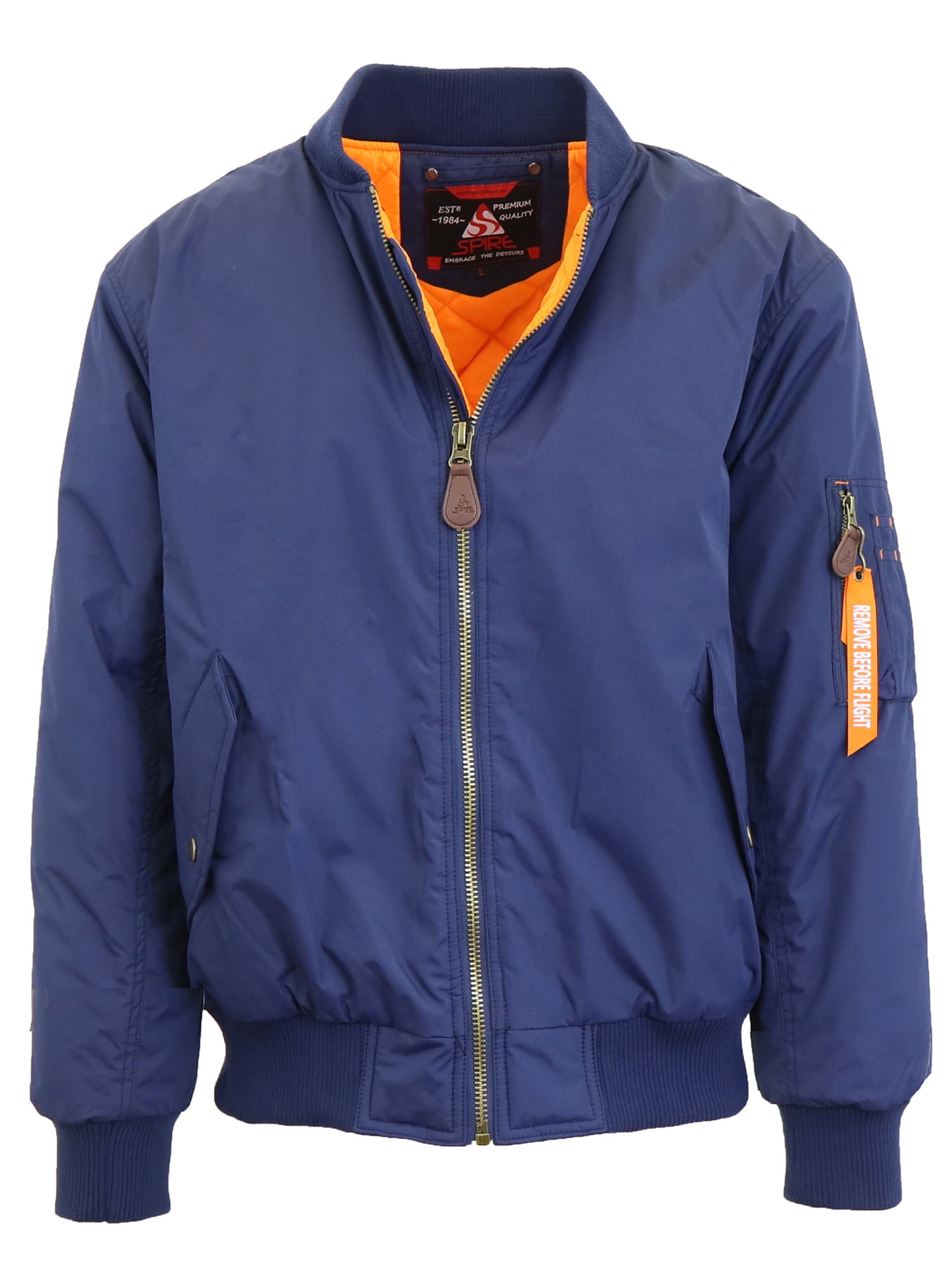 Men's Heavyweight MA-1 Bomber Flight Jacket (S-5XL) - Walmart.com