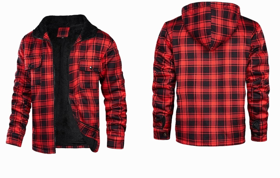 Black Red Plaid Jacket