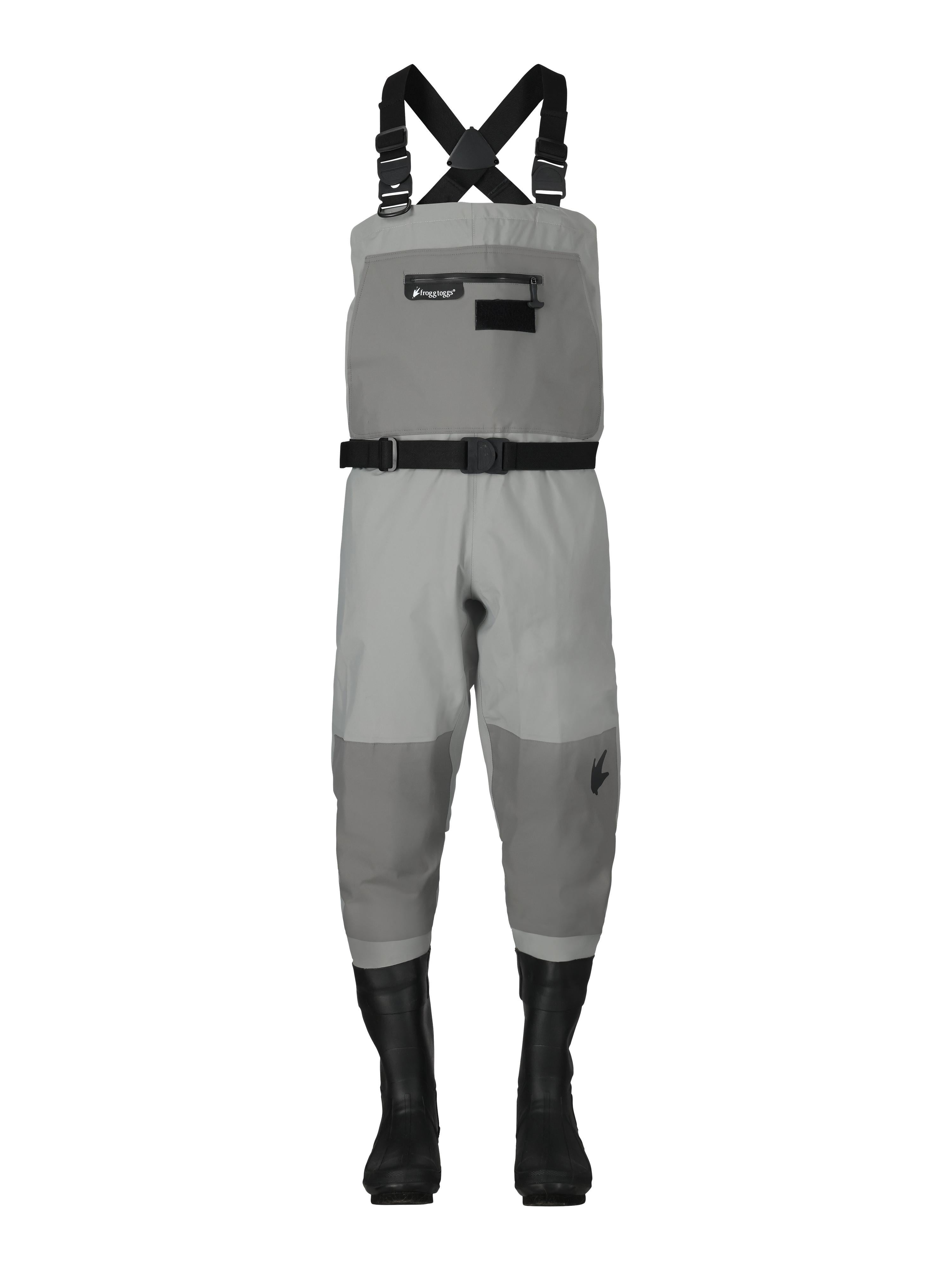 Frogg Toggs Men's Hellbender PRO Bootfoot Felt Sole Chest Wader | Gray ...