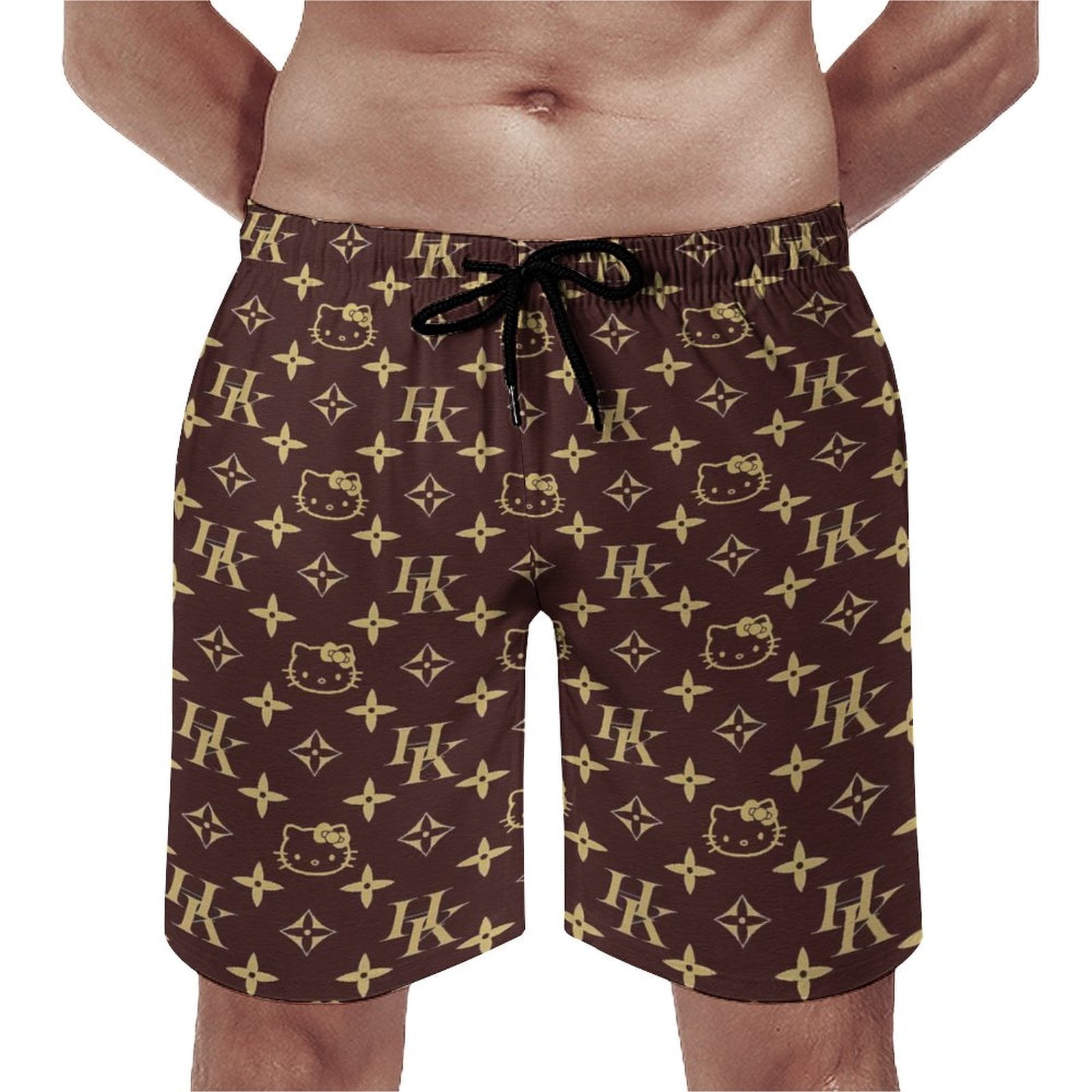 Men's Hello Kitty Swim Trunks Quick Dry Beach Shorts with Pockets Swim ...