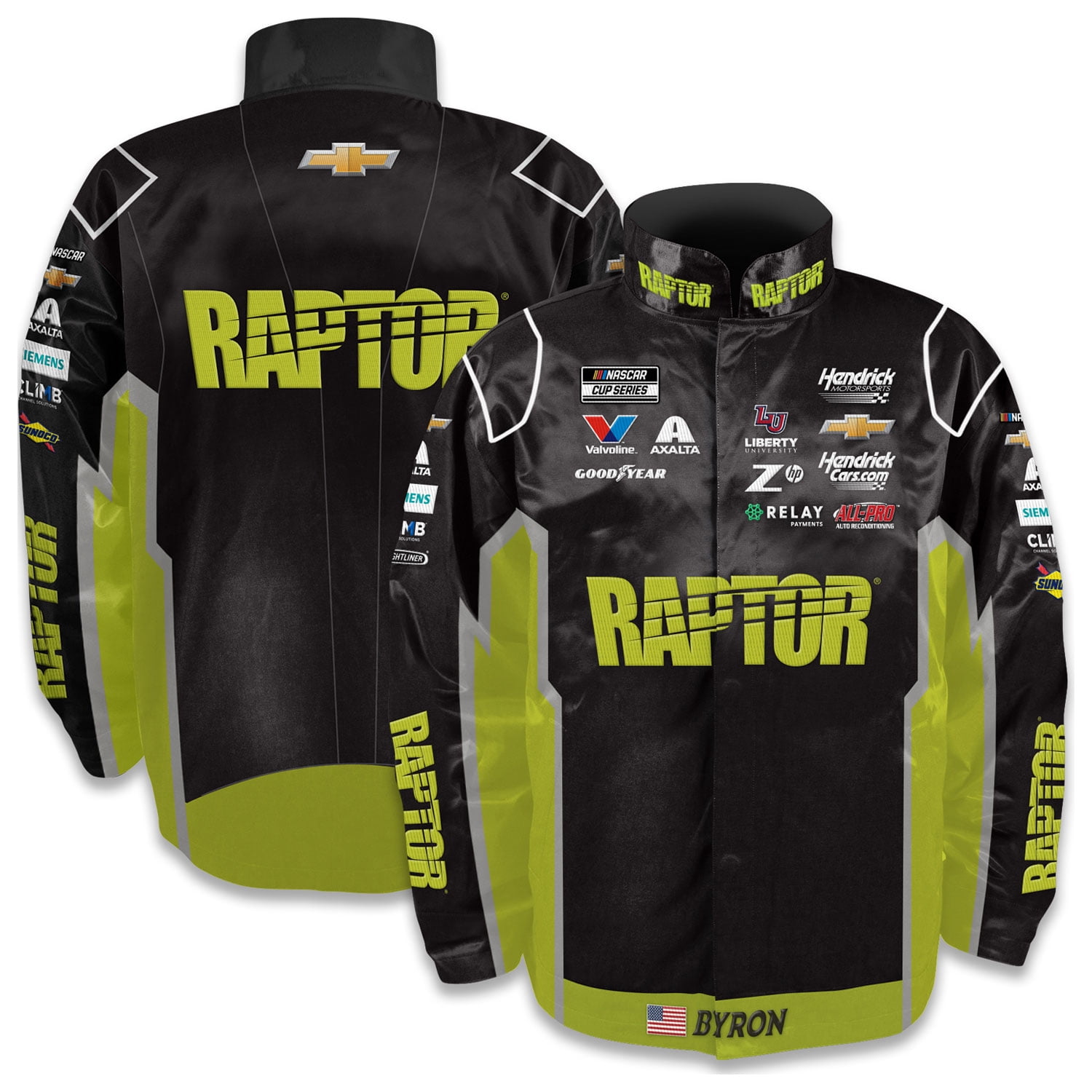 Men's Hendrick Motorsports Team Collection Black William Byron Raptor ...