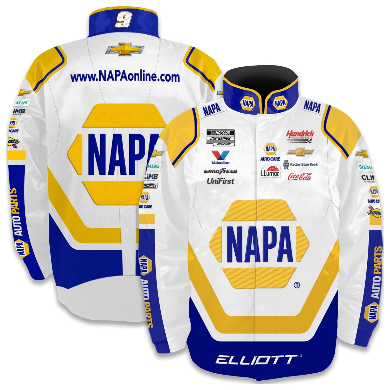 Men's Hendrick Motorsports Team Collection White Chase Elliott NAPA ...