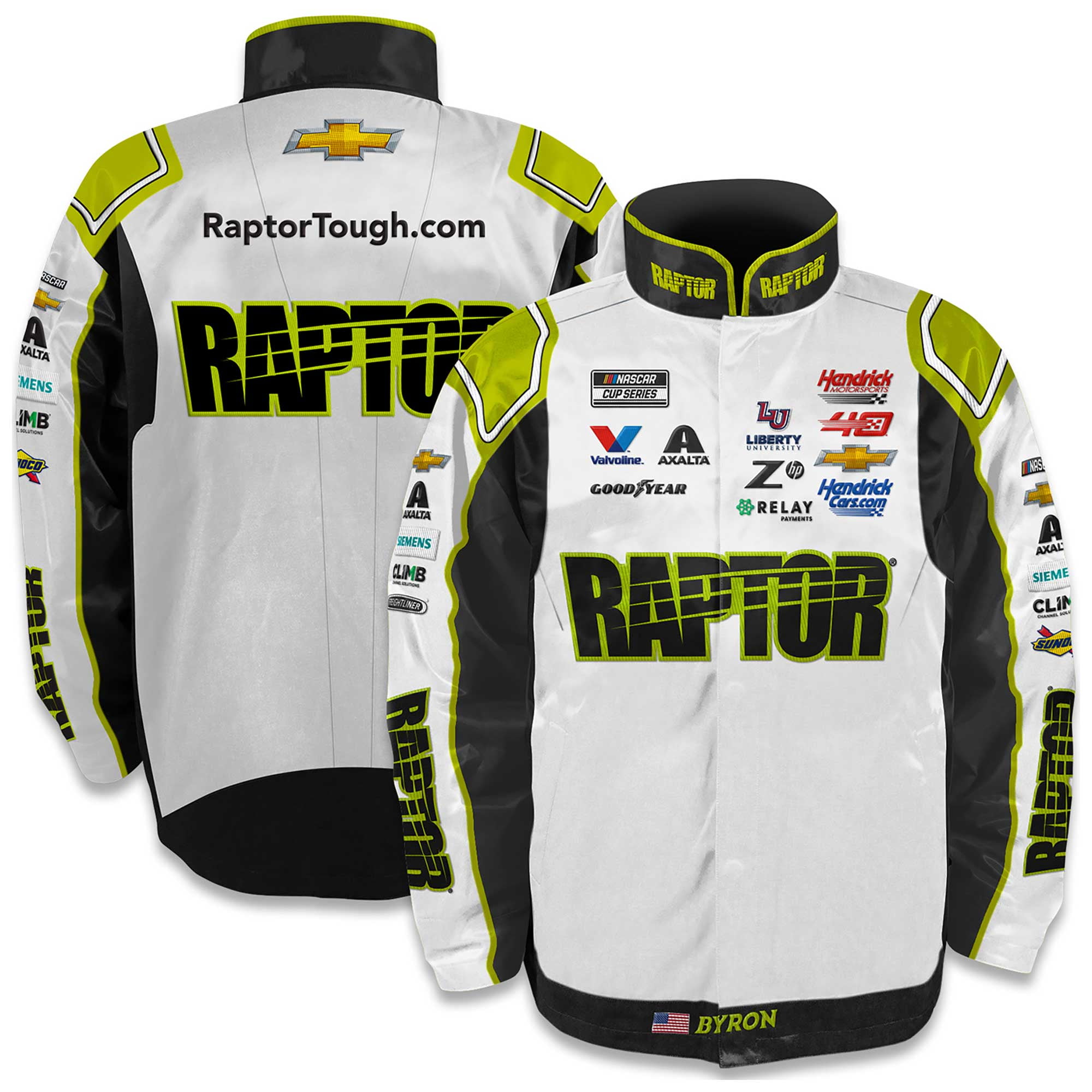 Men's Hendrick Motorsports Team Collection White William Byron Raptor ...