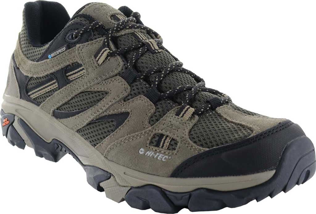 Men's Hi-Tec Ravus Vent Low Waterproof Sneaker Dark Taupe/Olive Night/Stone 11.5 M - Walmart.com