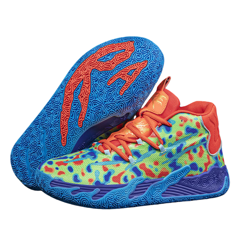 Men’s High-Top Basketball Shoes, Lightweight Mesh Sneakers, Breathable ...