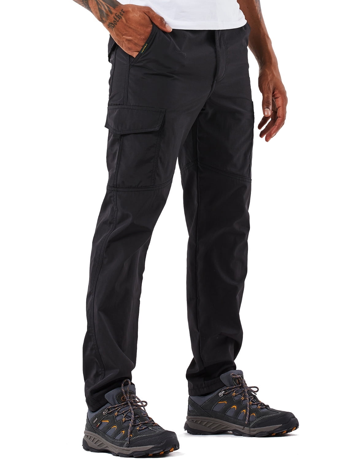 Men's Hiking Cargo Pants Work Climbing Camping Ski Trousers with Multi ...