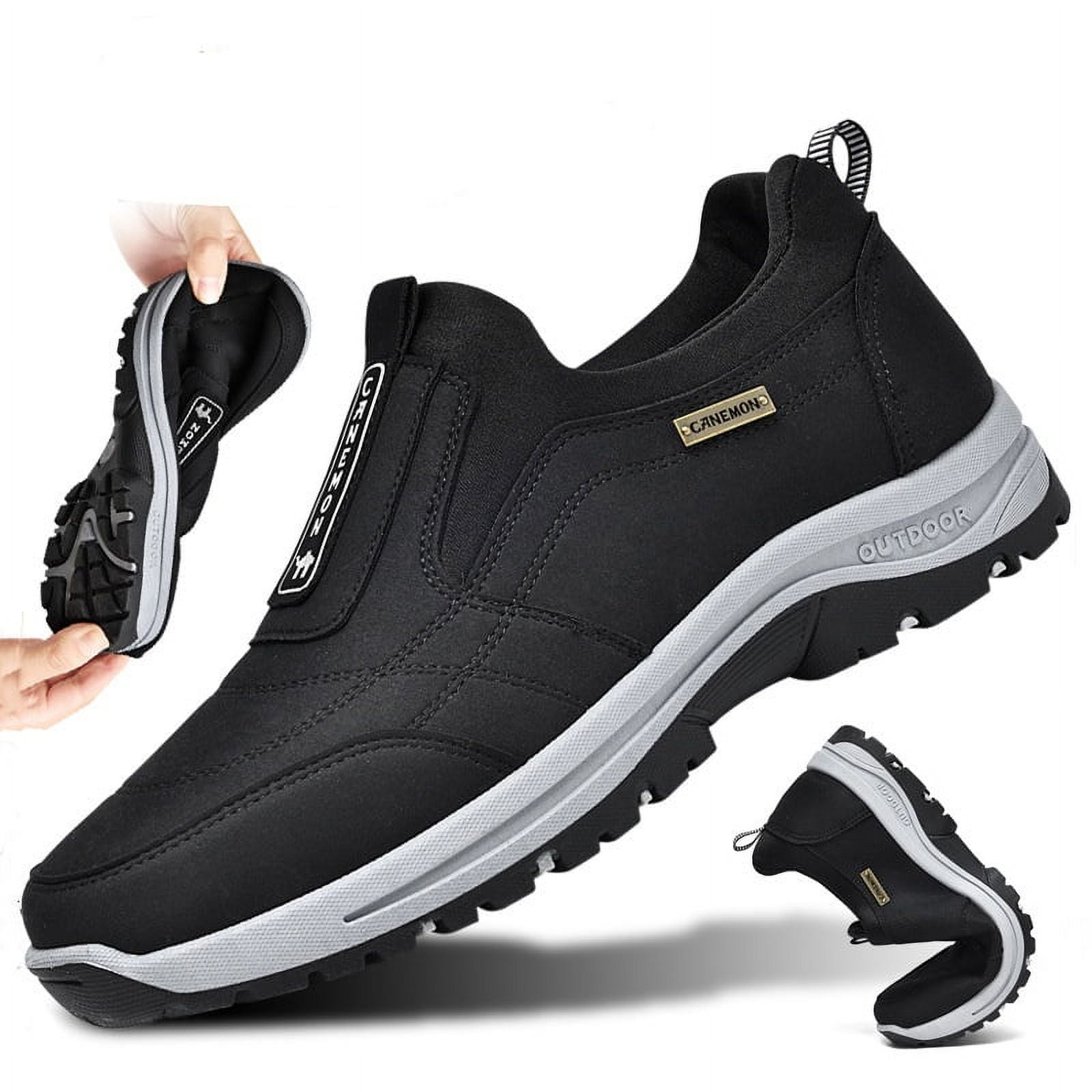 CANEMON Men's Outdoor Casual Fashion Breathable Slip-on Loafers, Non ...