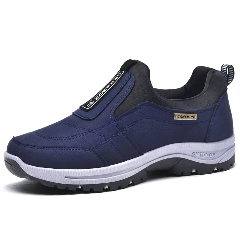 Men's Hiking Shoes, Light Up, Low Heel, Platform, Round Toe, Navy ...