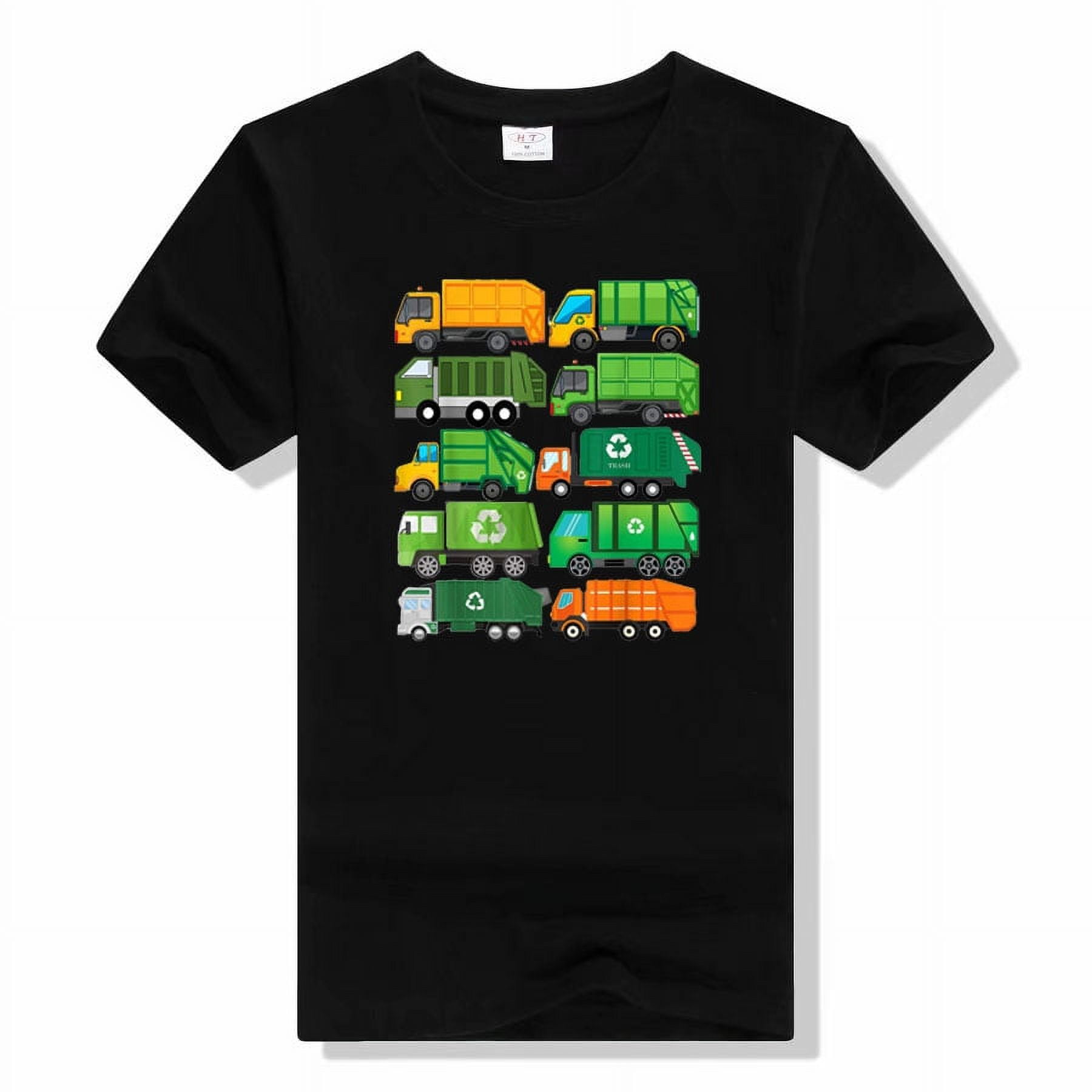 Men's Hip Hop T-shirt Garbage Recycling Waste Separation Print Summer ...