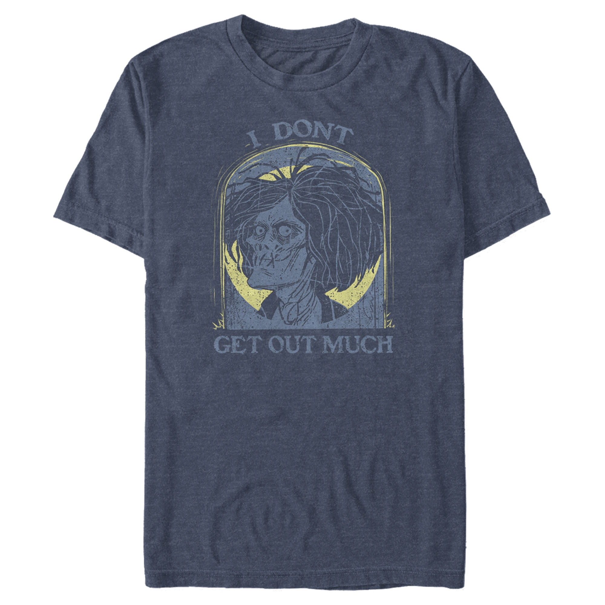 Men's Hocus Pocus Billy Zombie Get Out Much Graphic Tee Navy Blue ...