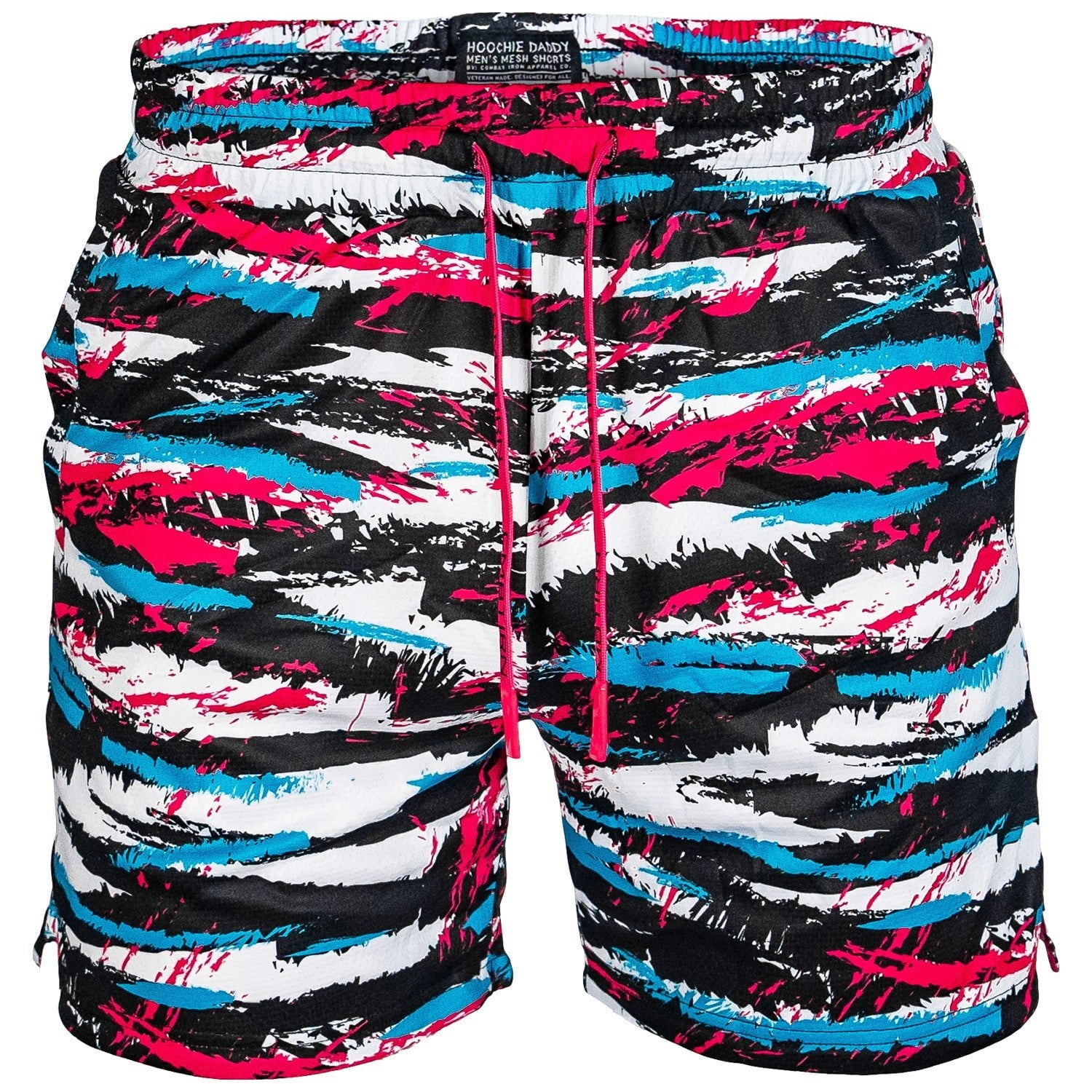 Men's Mesh Hoochie Daddy Shorts | 5" 2Xl / Spring Break Tiger Stripe ...