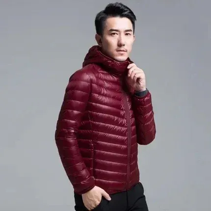 Men‘s Hoodie Jacket All-season Ultra-lightweight Foldable Down Jacket ...