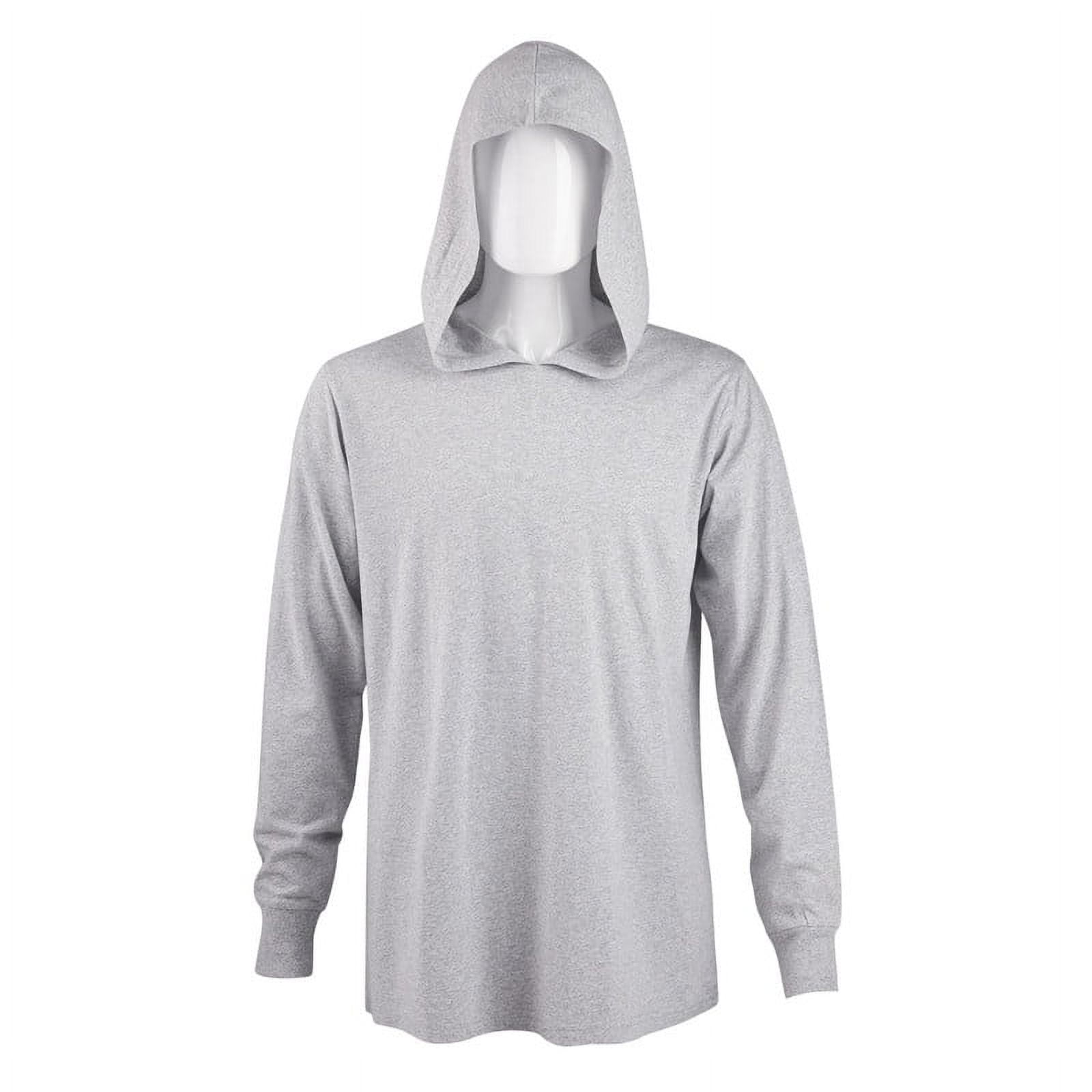 Men's Hoodie Shirts with Ridded Cuff Cotton Long Sleeve Crew Neck ...
