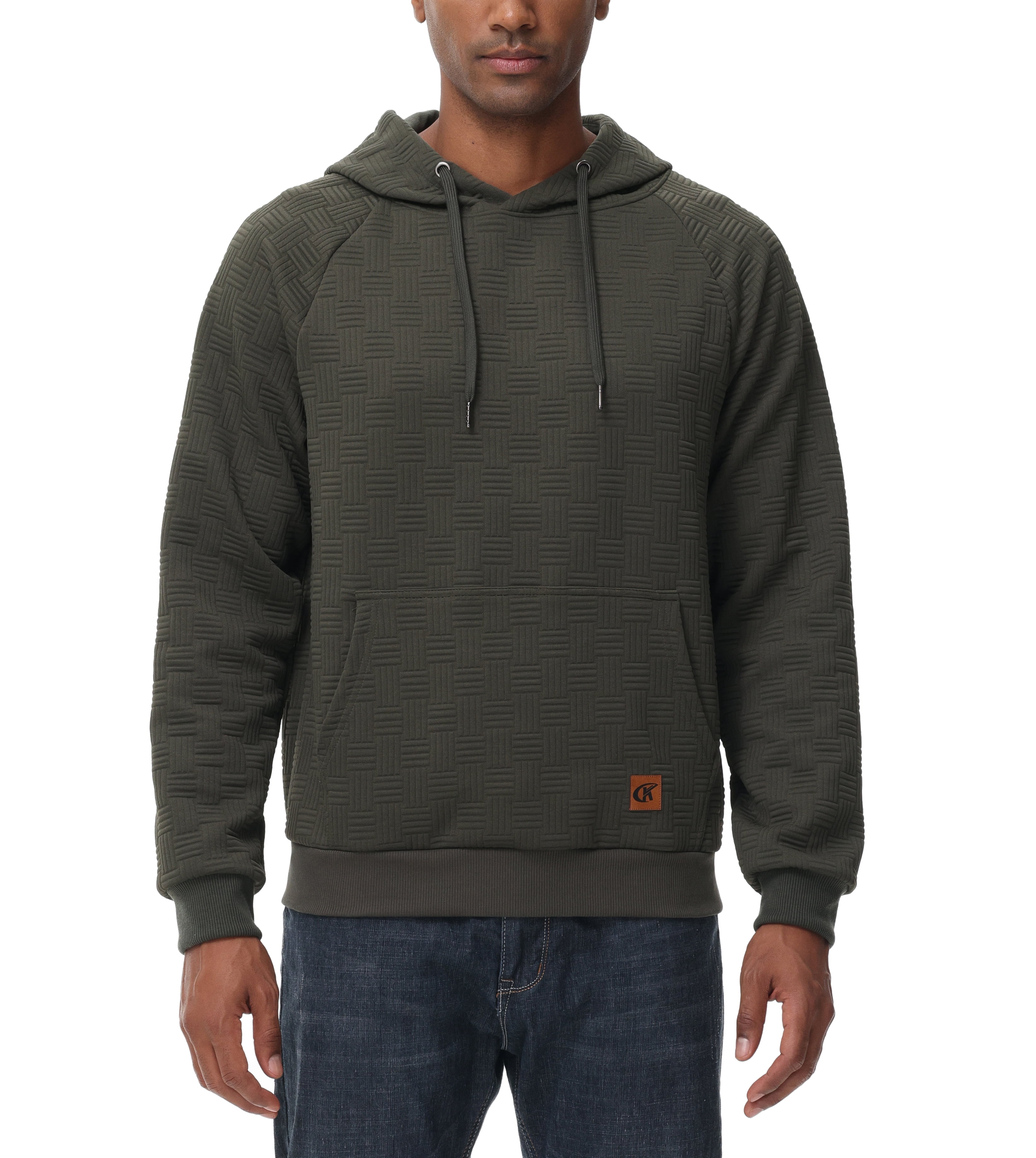 Men's Hoodies Pullover Geometric Texture Hoodie Long Sleeve Casual ...