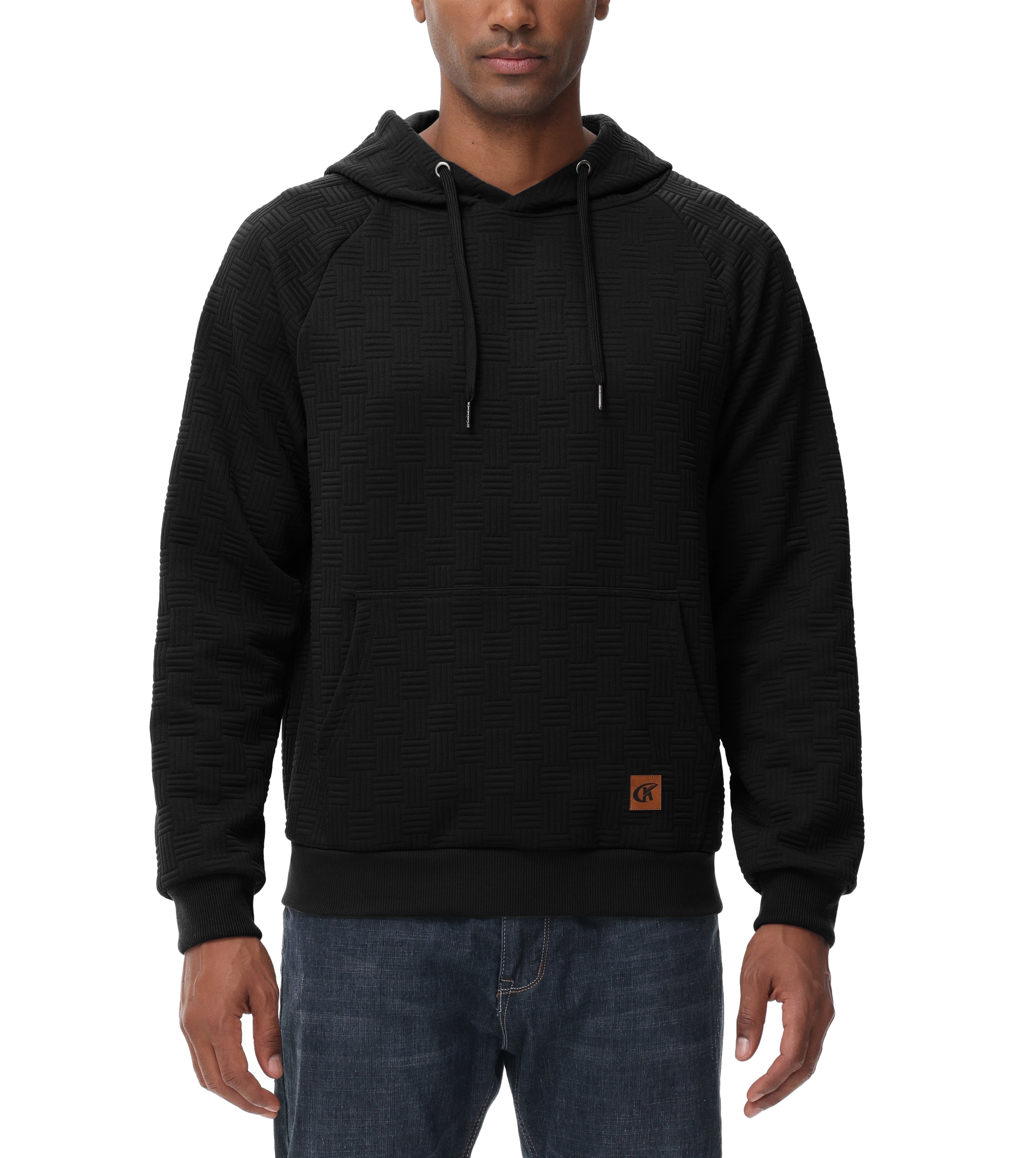 Men's Hoodies Pullover Geometric Texture Hoodie Long Sleeve Casual ...