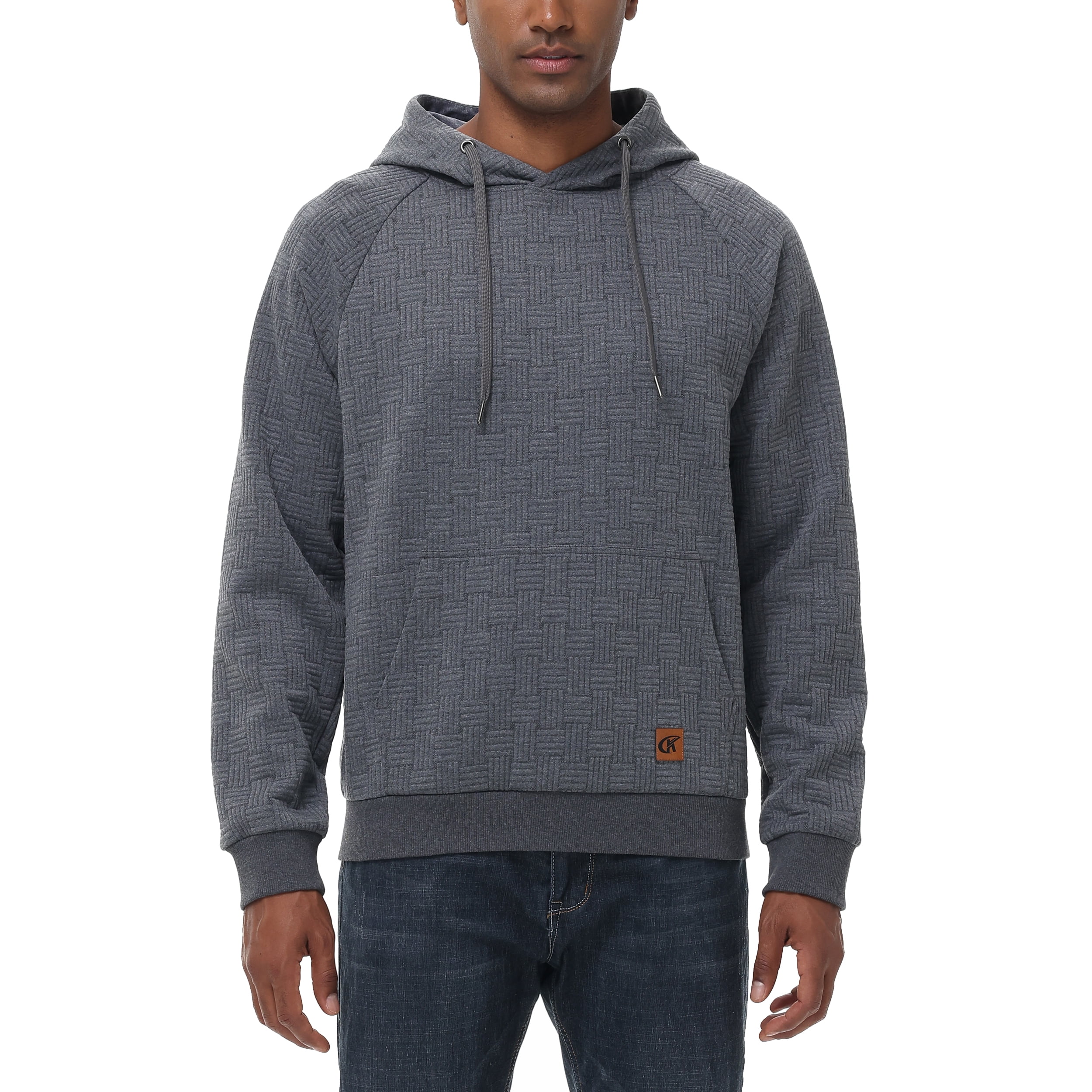 Men's Hoodies Pullover Geometric Texture Hoodie Long Sleeve Casual ...