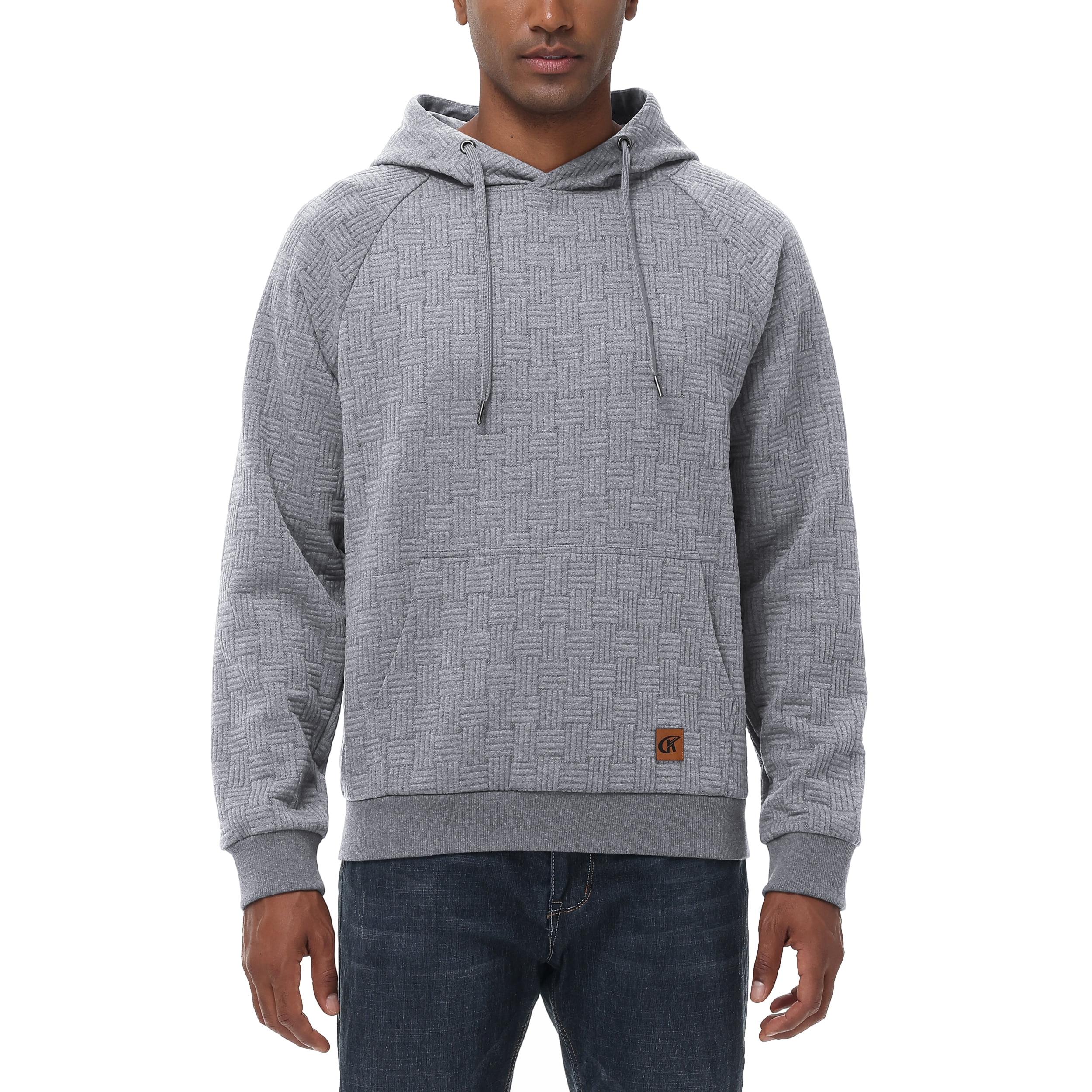 Men's Hoodies Pullover Geometric Texture Hoodie Long Sleeve Casual ...