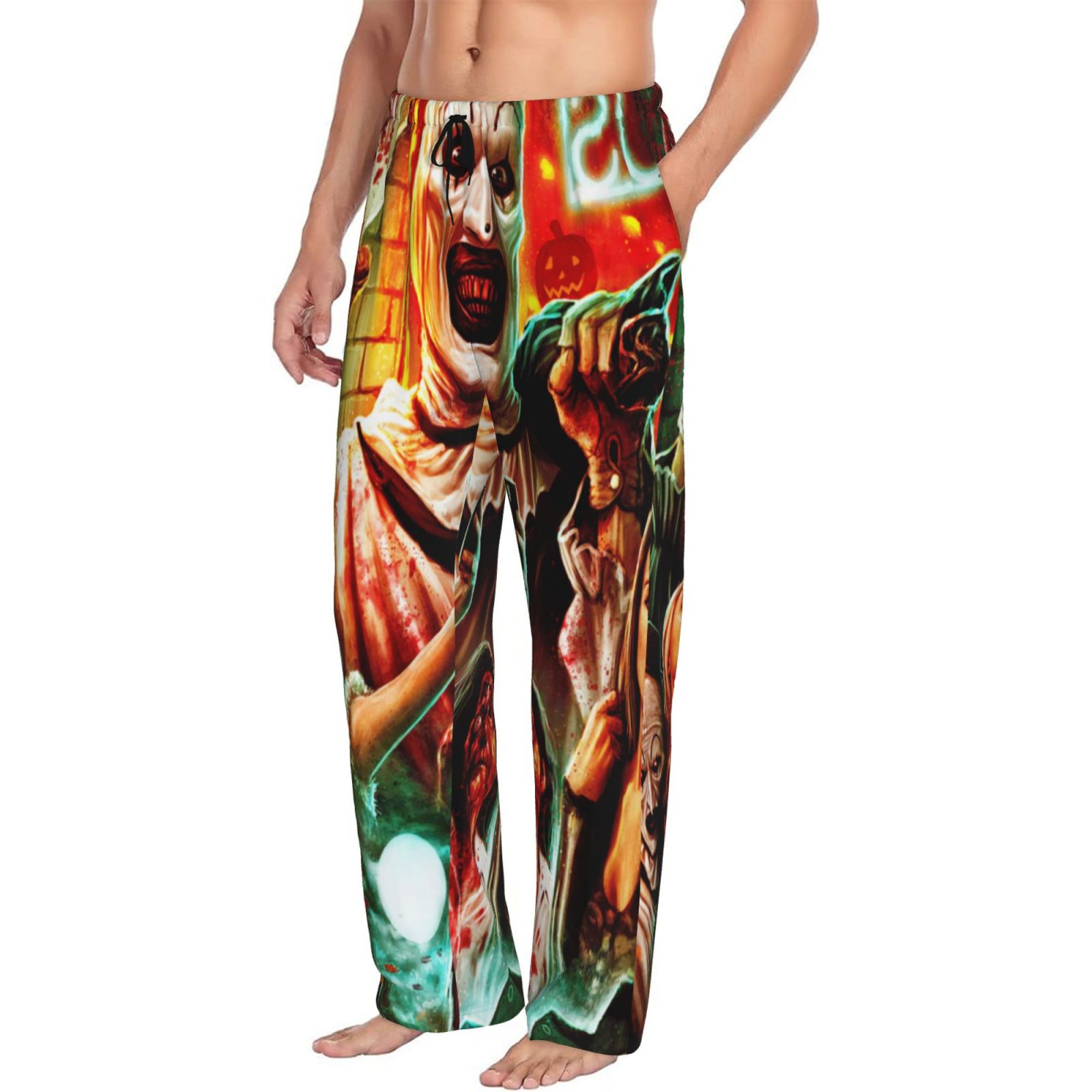 Men's Horror Movie Terrifier Pajama Pants Lounge Sleepwear PJ Bottoms ...