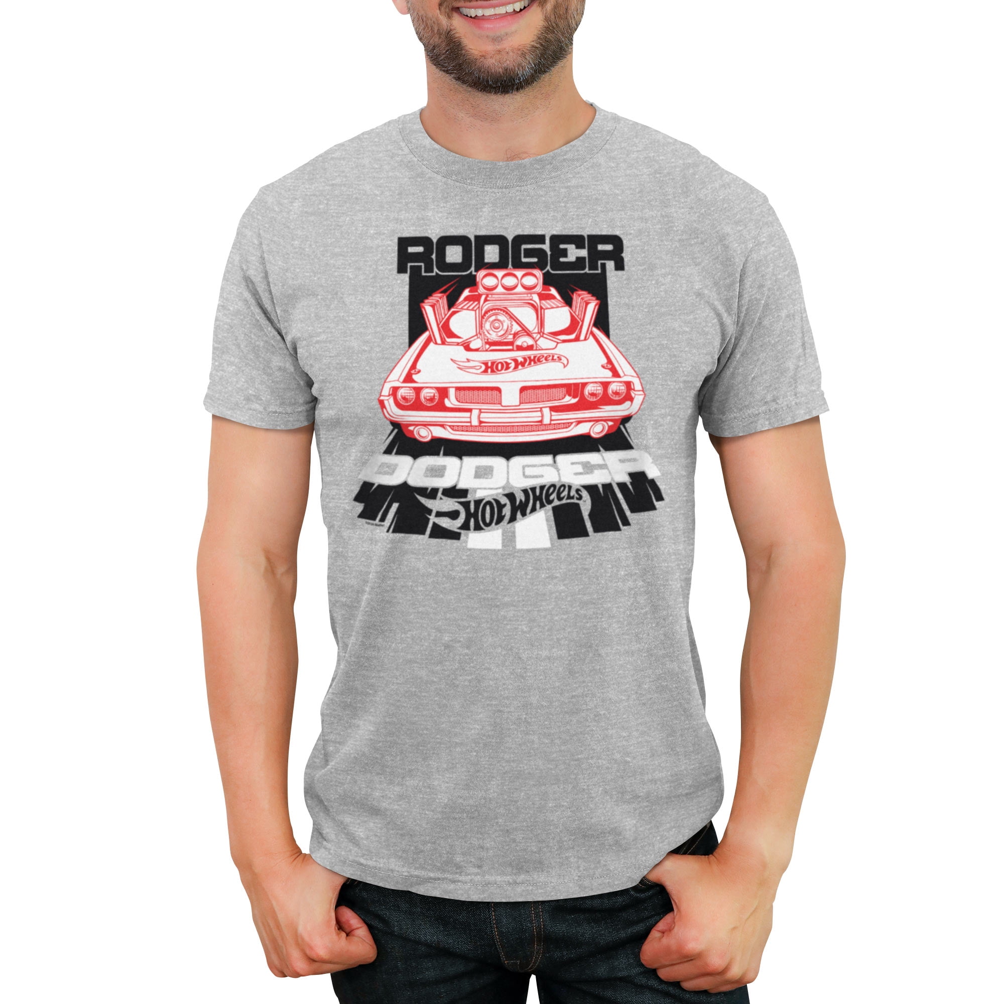 Men's Hot Wheels Bold Rodger Dodger Graphic T-Shirt - Walmart.com