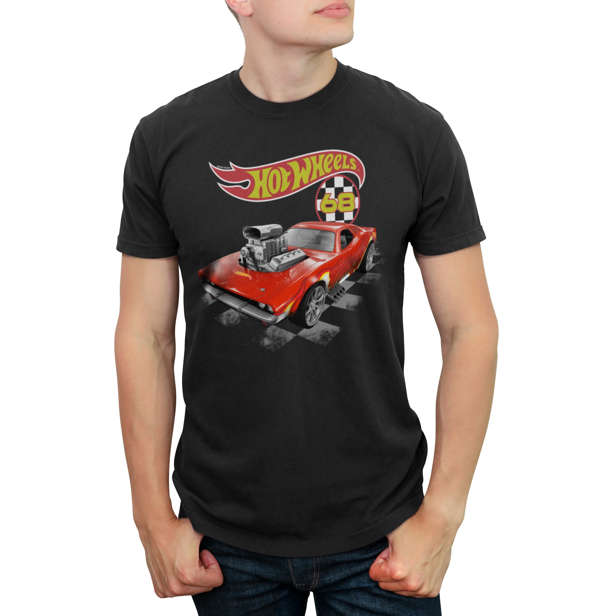 Men's Hot Wheels Retro Rodger Dodger 68 Graphic T-Shirt - Walmart.com