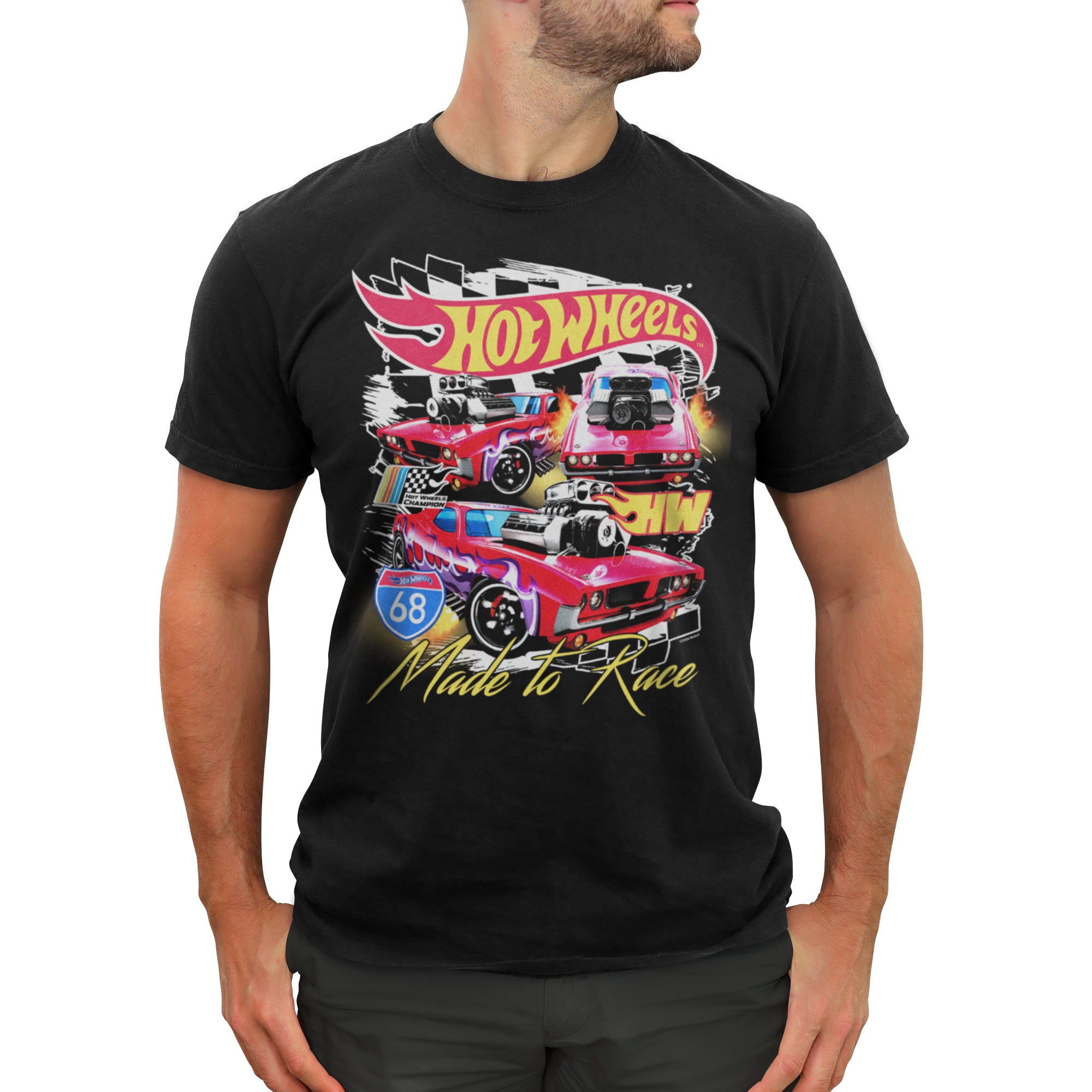 Men's Hot Wheels Rodger Dodger Made to Race Graphic T-Shirt - Walmart.com