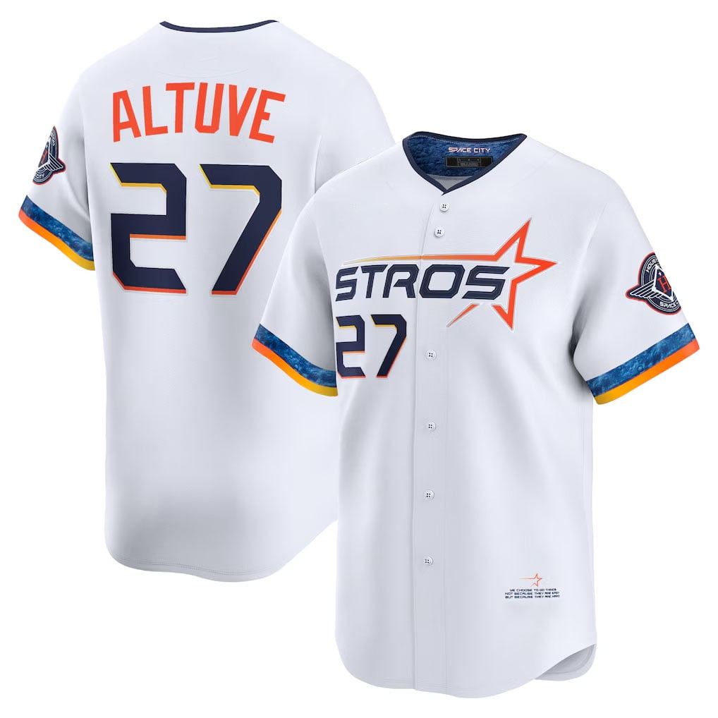 Men's Houston #27 Altuve Limited Embroidery T-shirts Fans Gameday ...