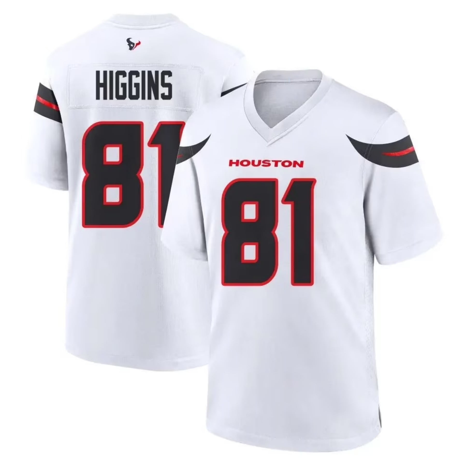 Men's Houston Player Short-Sleeved Tops Anderson Jr 51-Navy Embroidered ...