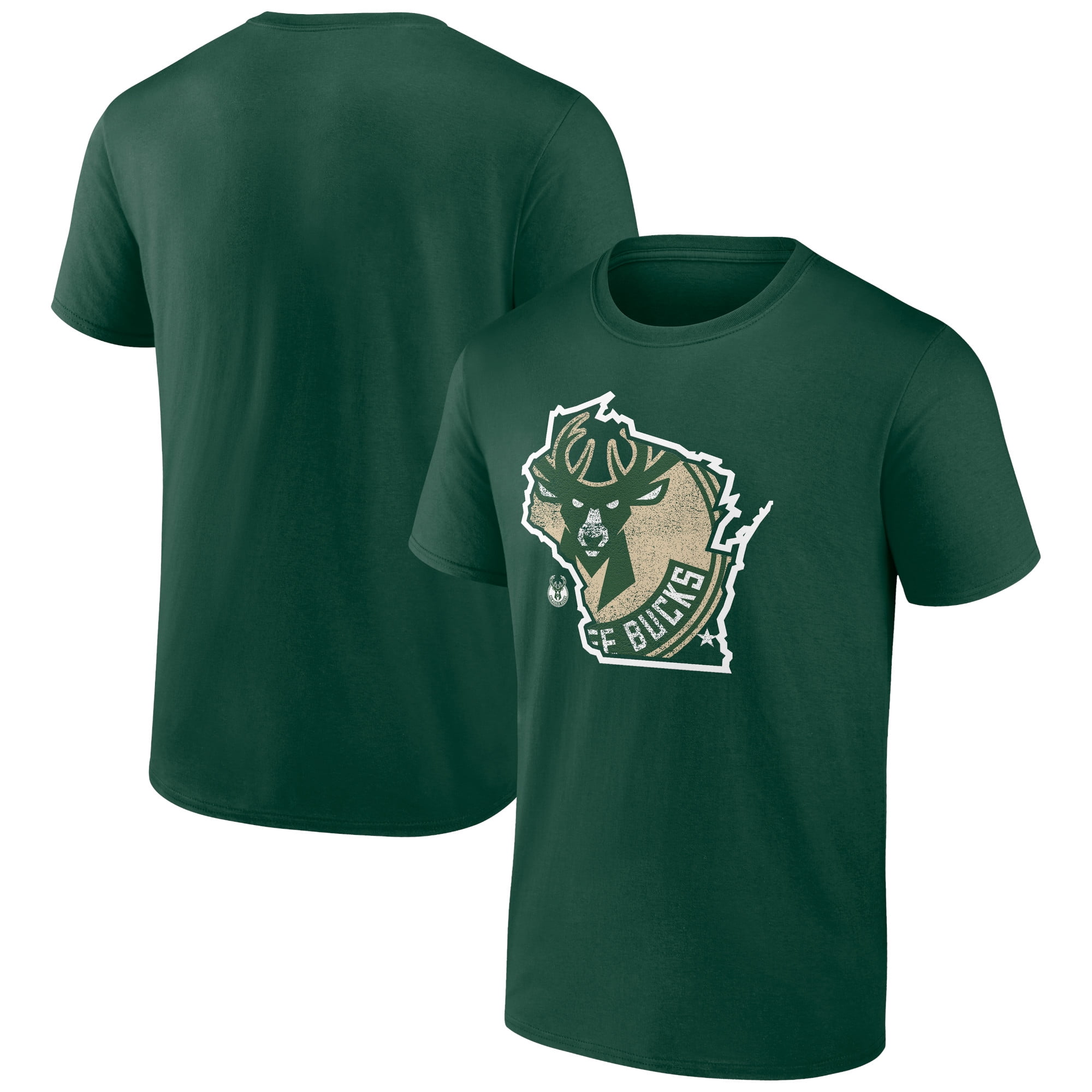 Men's Hunter Green Milwaukee Bucks Huddle T-Shirt - Walmart.com