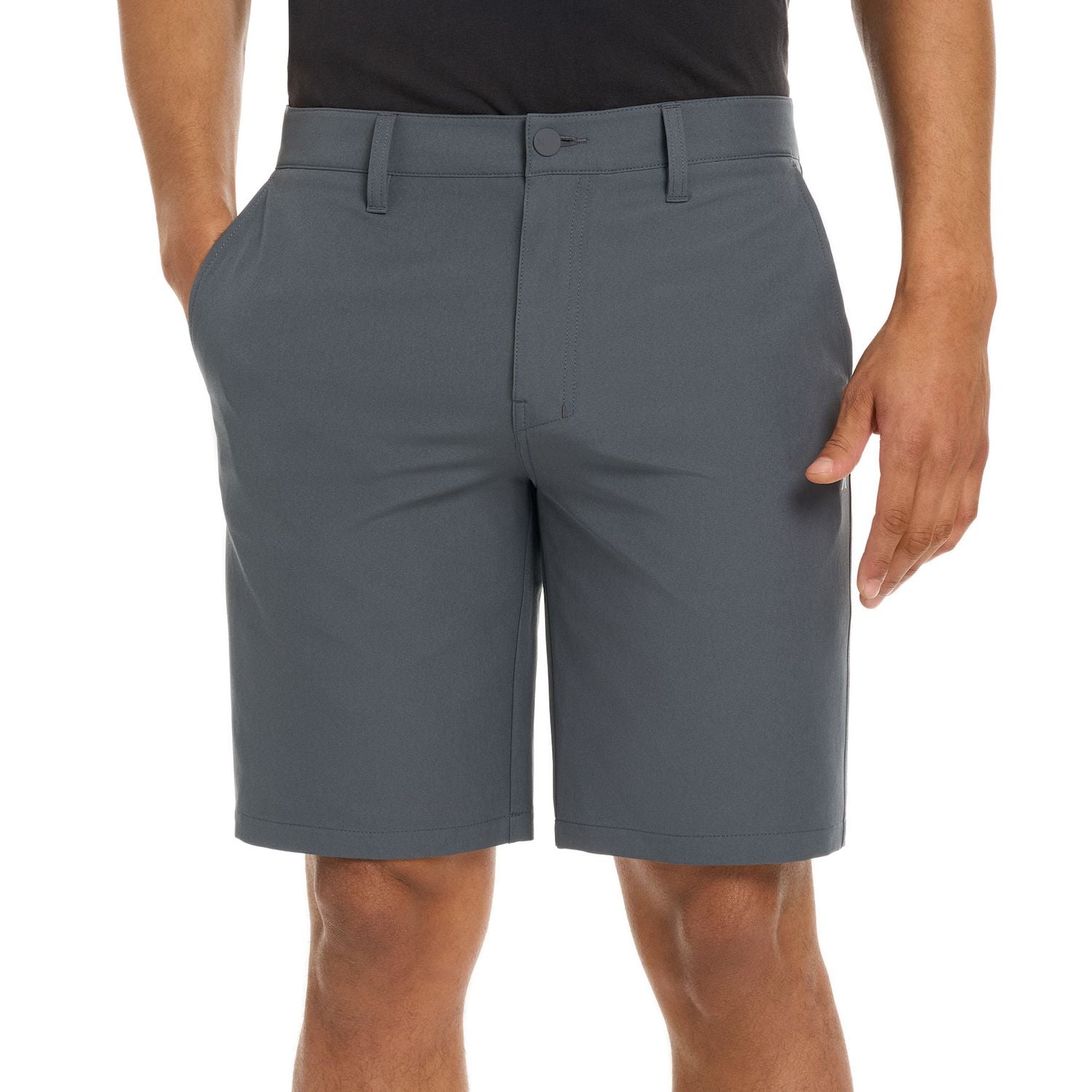Men's Hurley 4-Way Stretch Walking Shorts Color: Black Heather Size: 28 ...