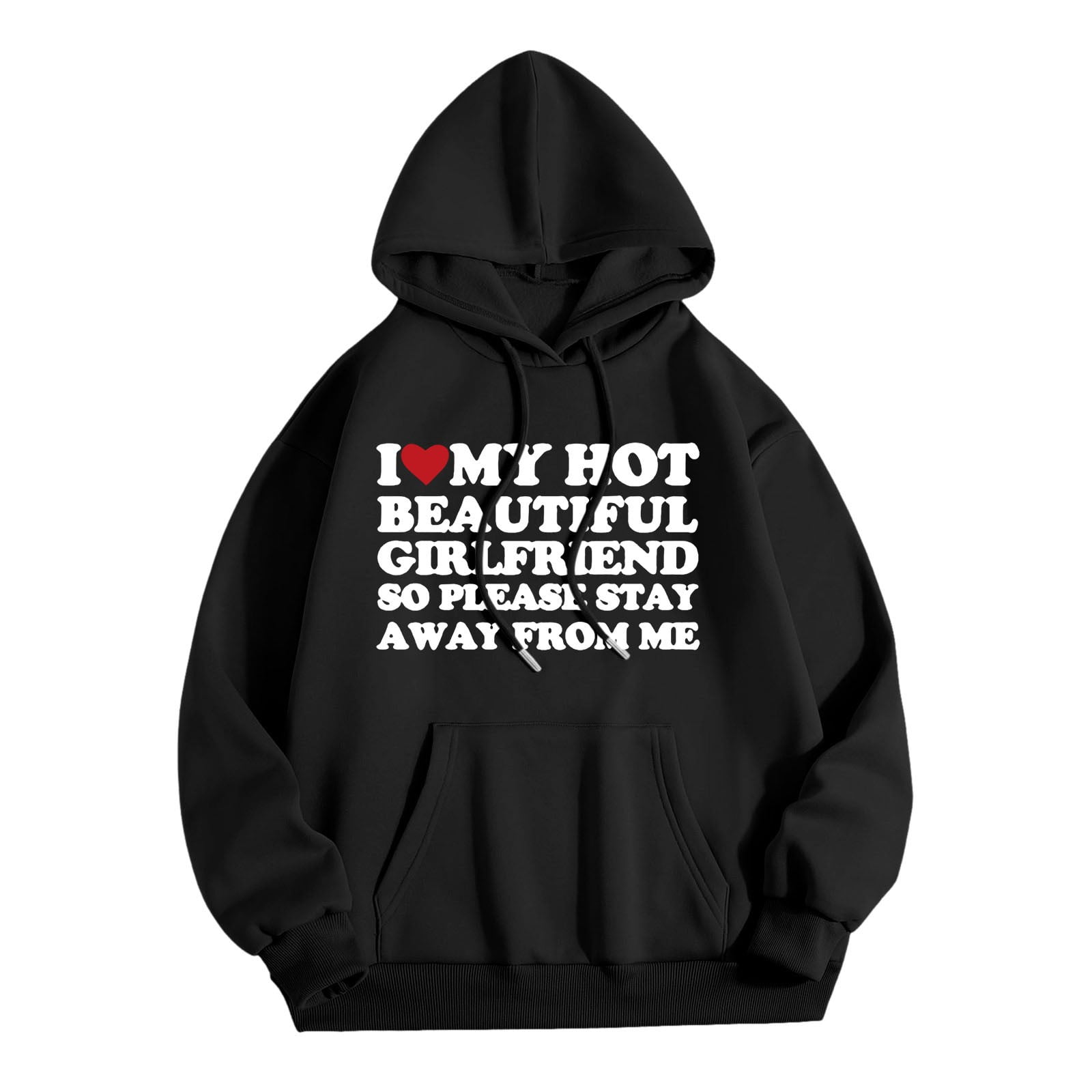 Men's I My Hoodie Fashion Valentines Day Sweatshirt Polyester Spandex ...