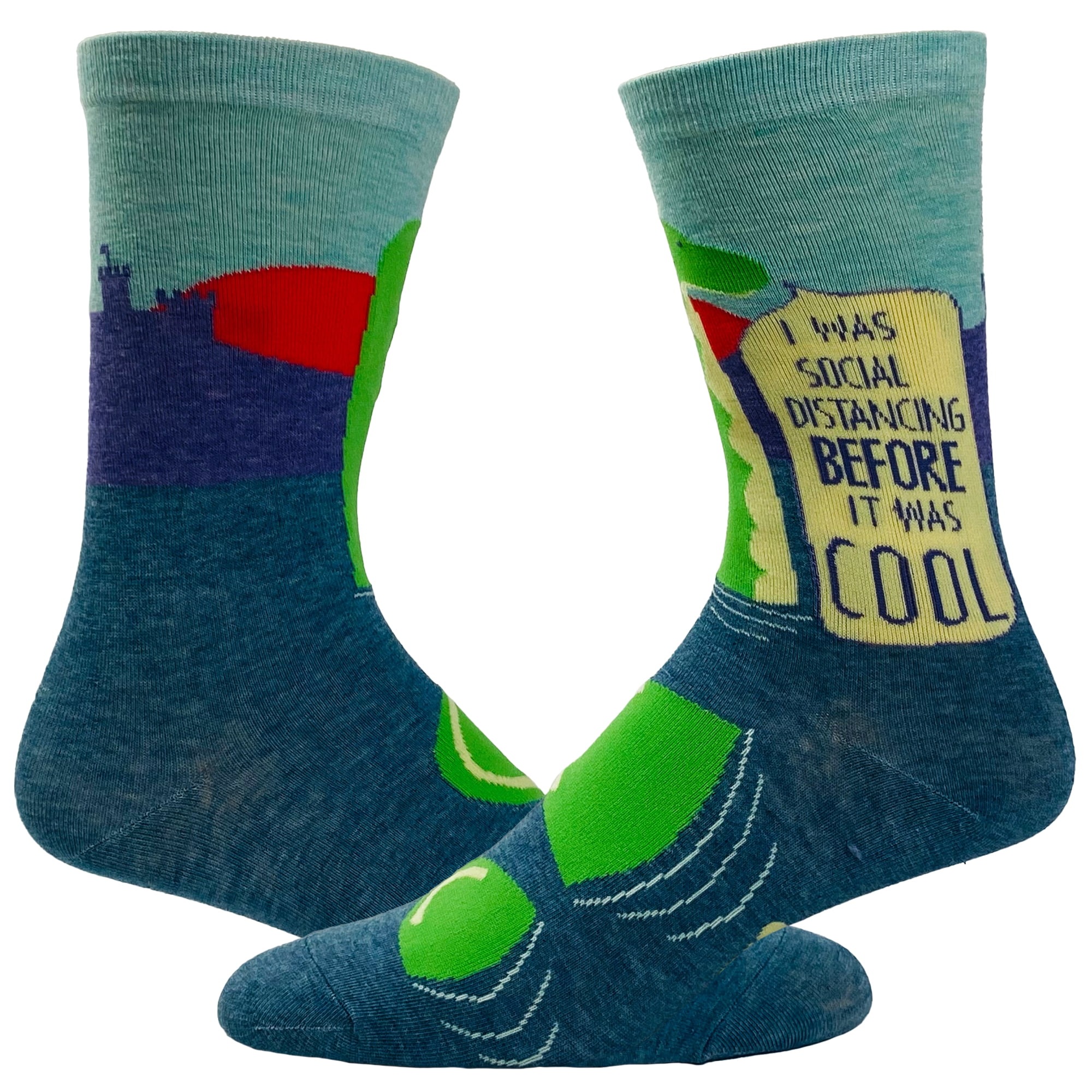 Men's I Was Social Distancing Before It Was Cool Socks Funny Loch Ness ...