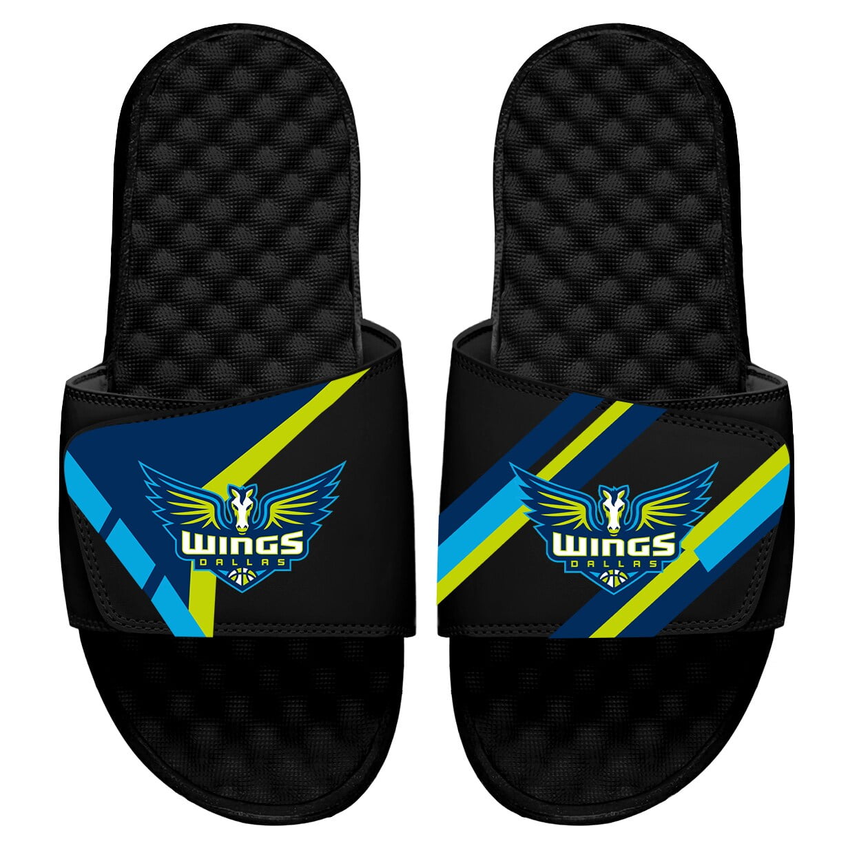 Men's ISlide Black Dallas Wings Varsity Jacket Slide Sandals - Walmart.com