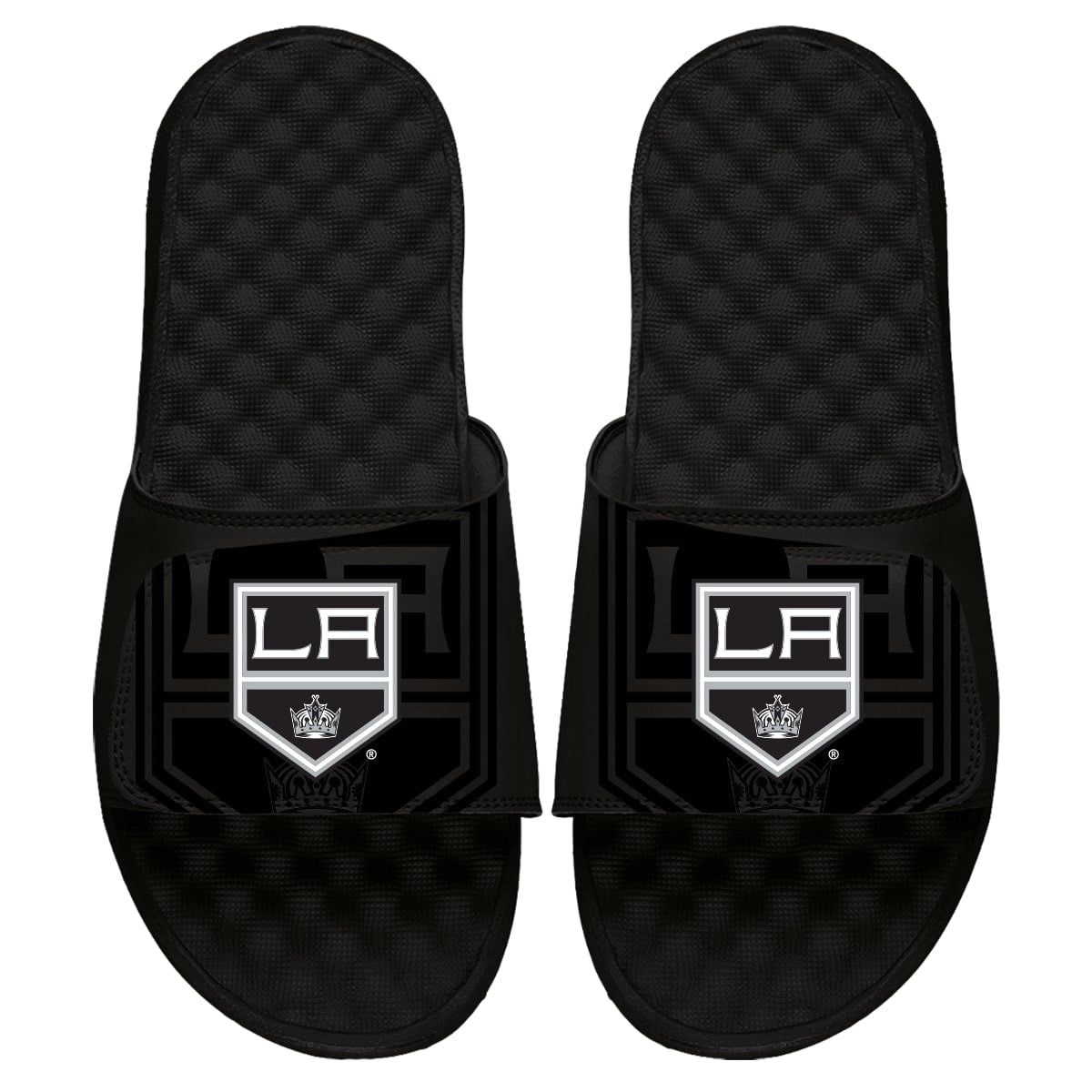 Men's ISlide Black Los Angeles Kings OT Slide Sandals - Walmart.com
