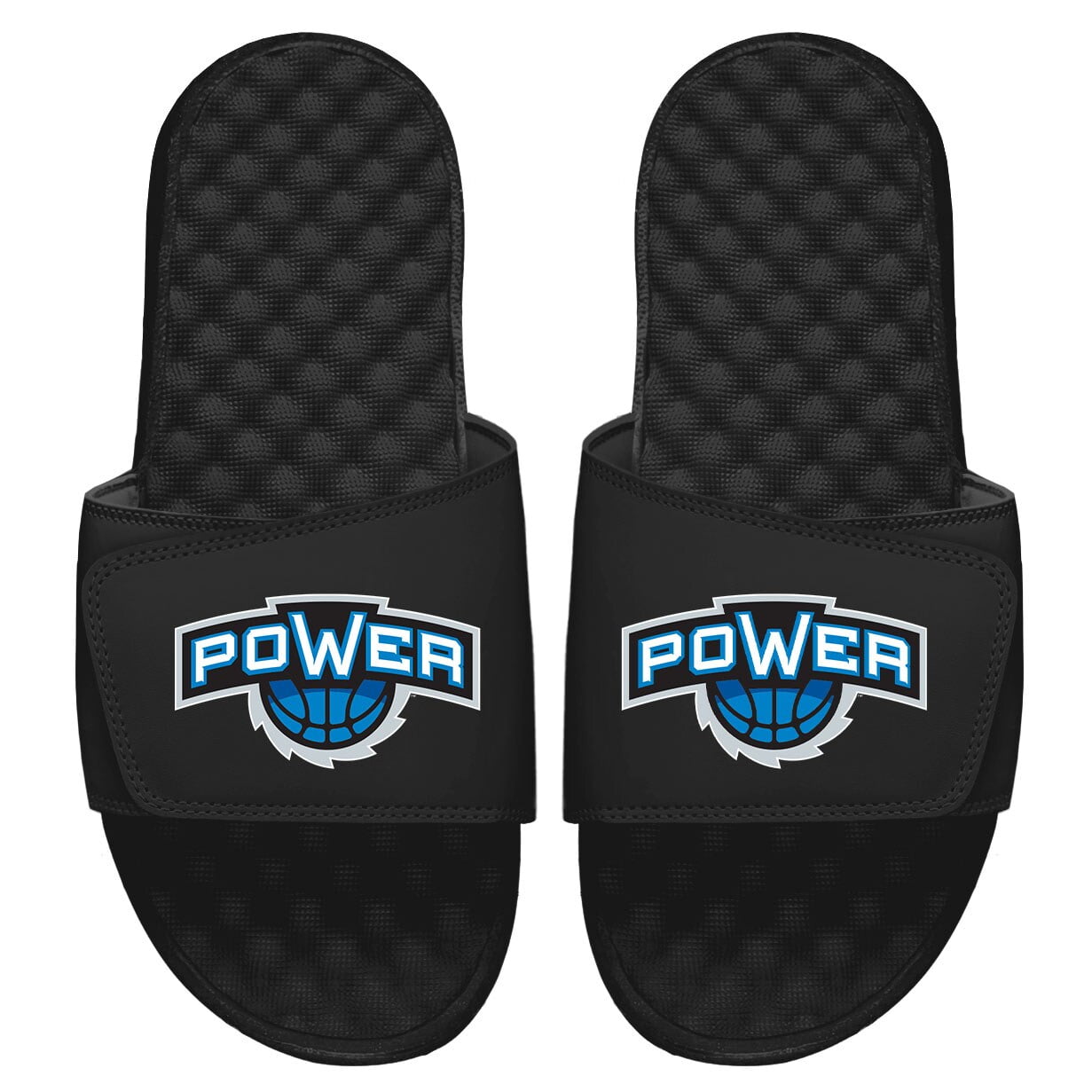 Men's ISlide Black Power Primary Logo Slide Sandals - Walmart.com