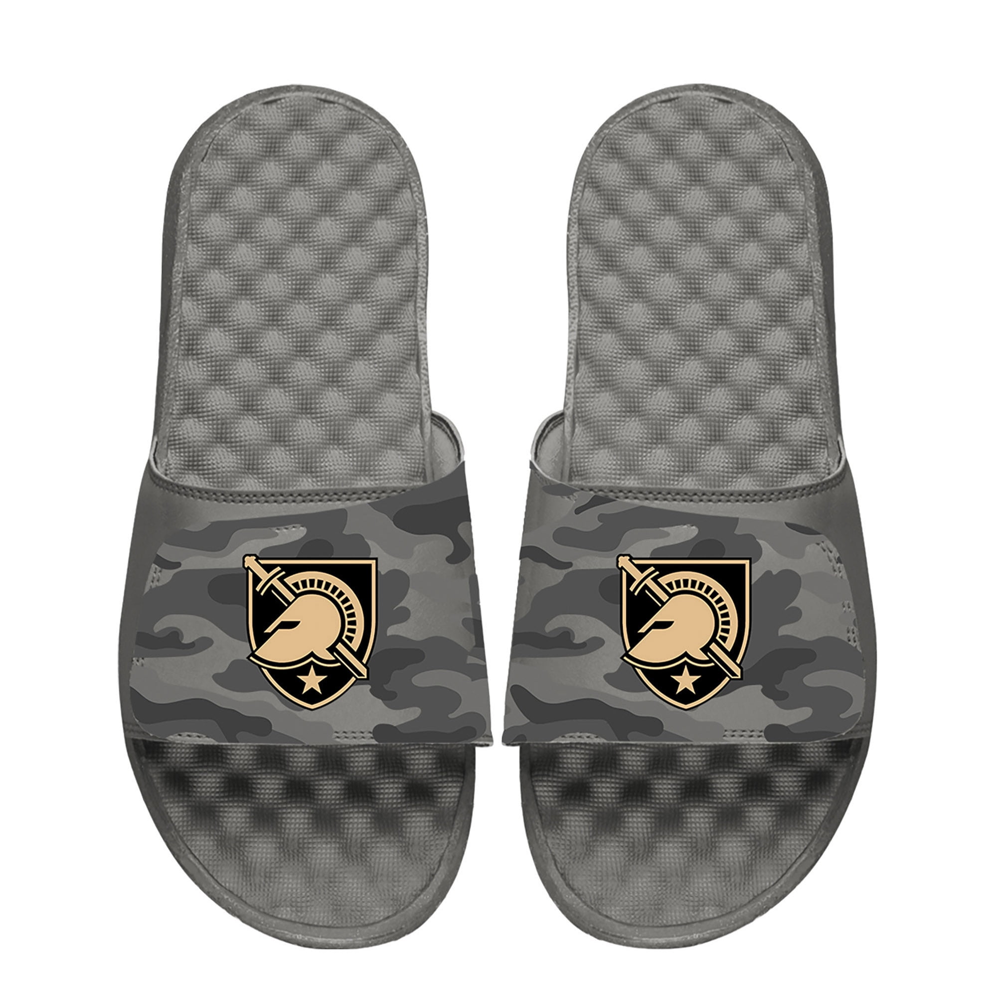 Men's ISlide Gray Army Black Knights Camo Slide Sandals - Walmart.com